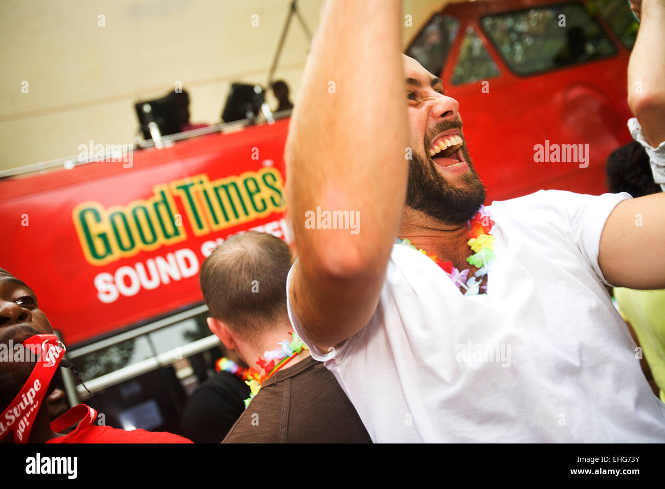 Good Times soundsystem at Notting Hill Carnival 2008 Stock Photo - Alamy