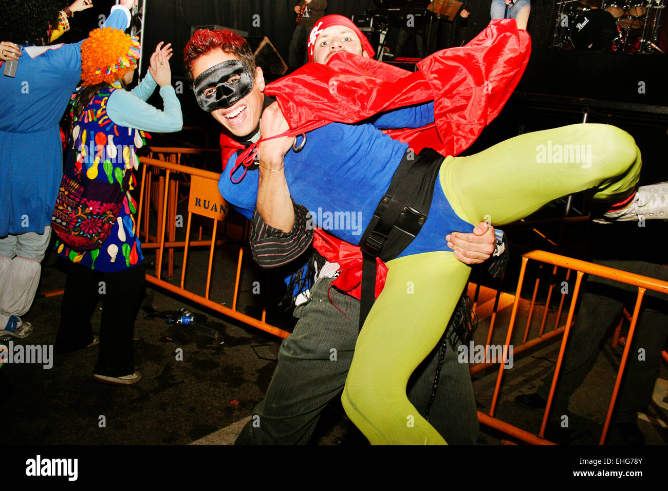 Batman and Robin at the Pego festival Spain Stock Photo - Alamy