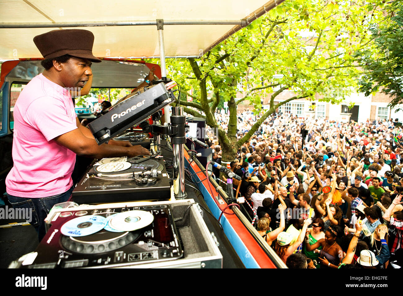 Good Times soundsystem at Notting Hill Carnival 2008 Stock Photo - Alamy