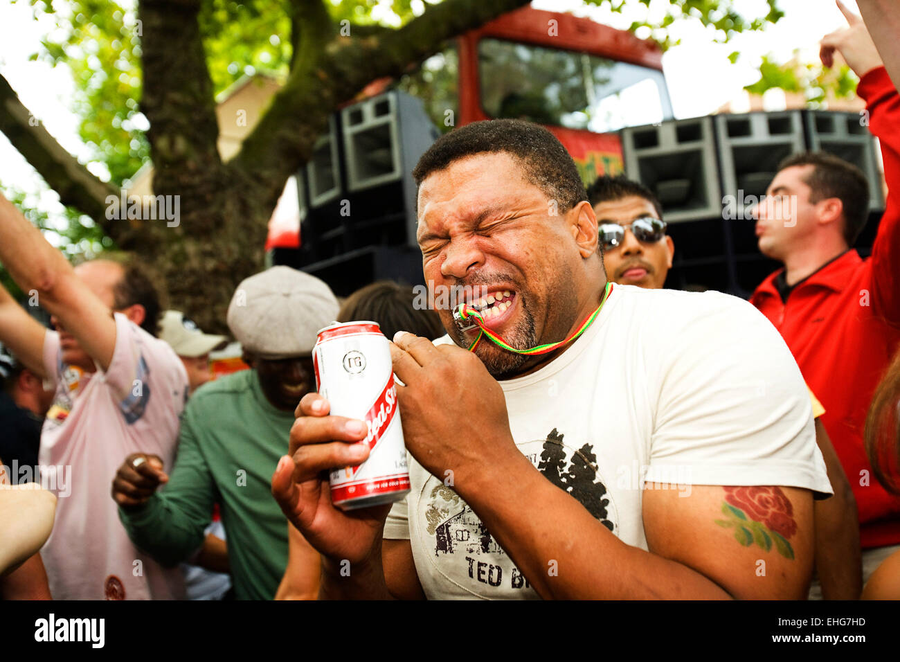 Good Times soundsystem at Notting Hill Carnival 2008 Stock Photo - Alamy