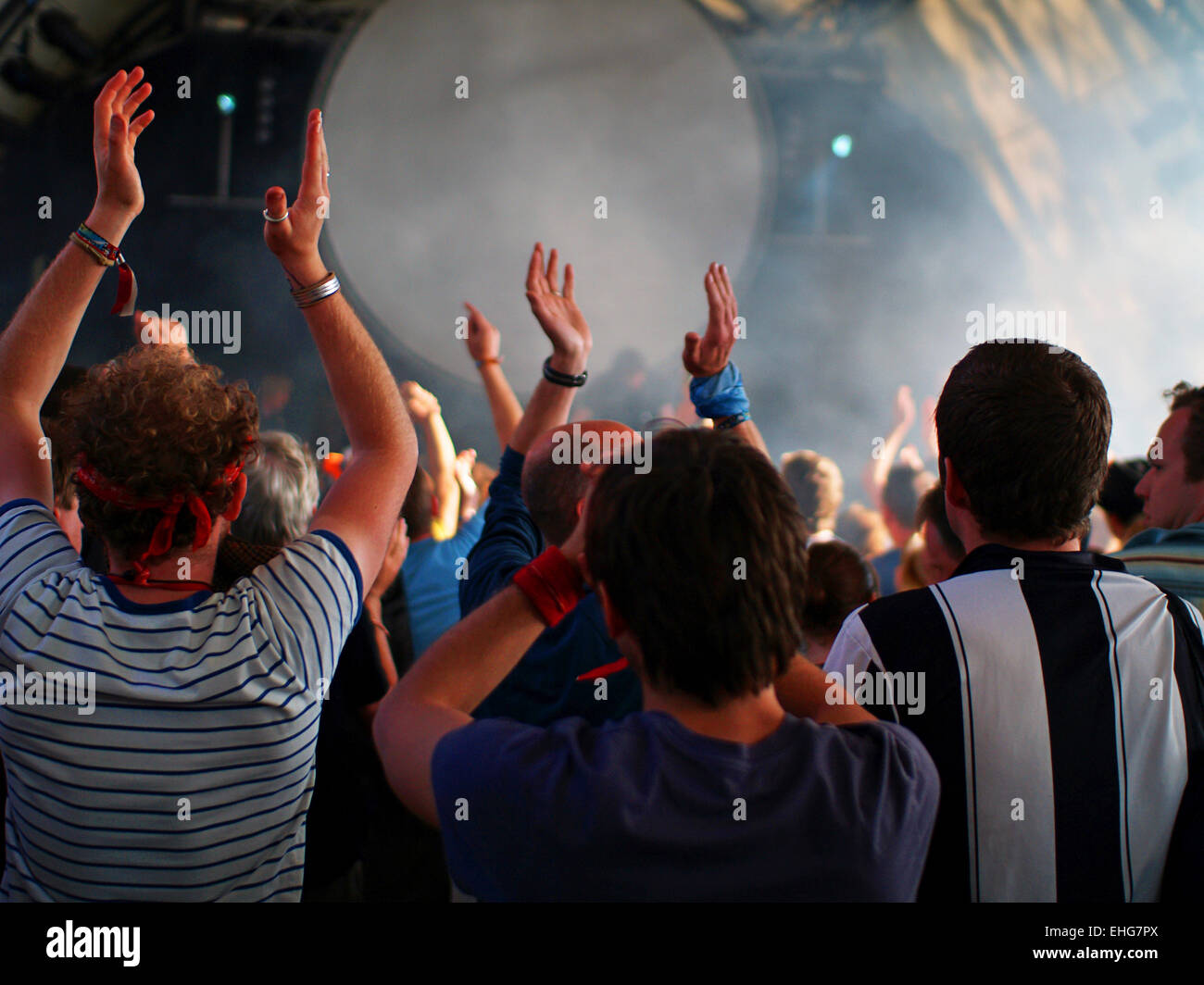 Singer On Stage Crowd