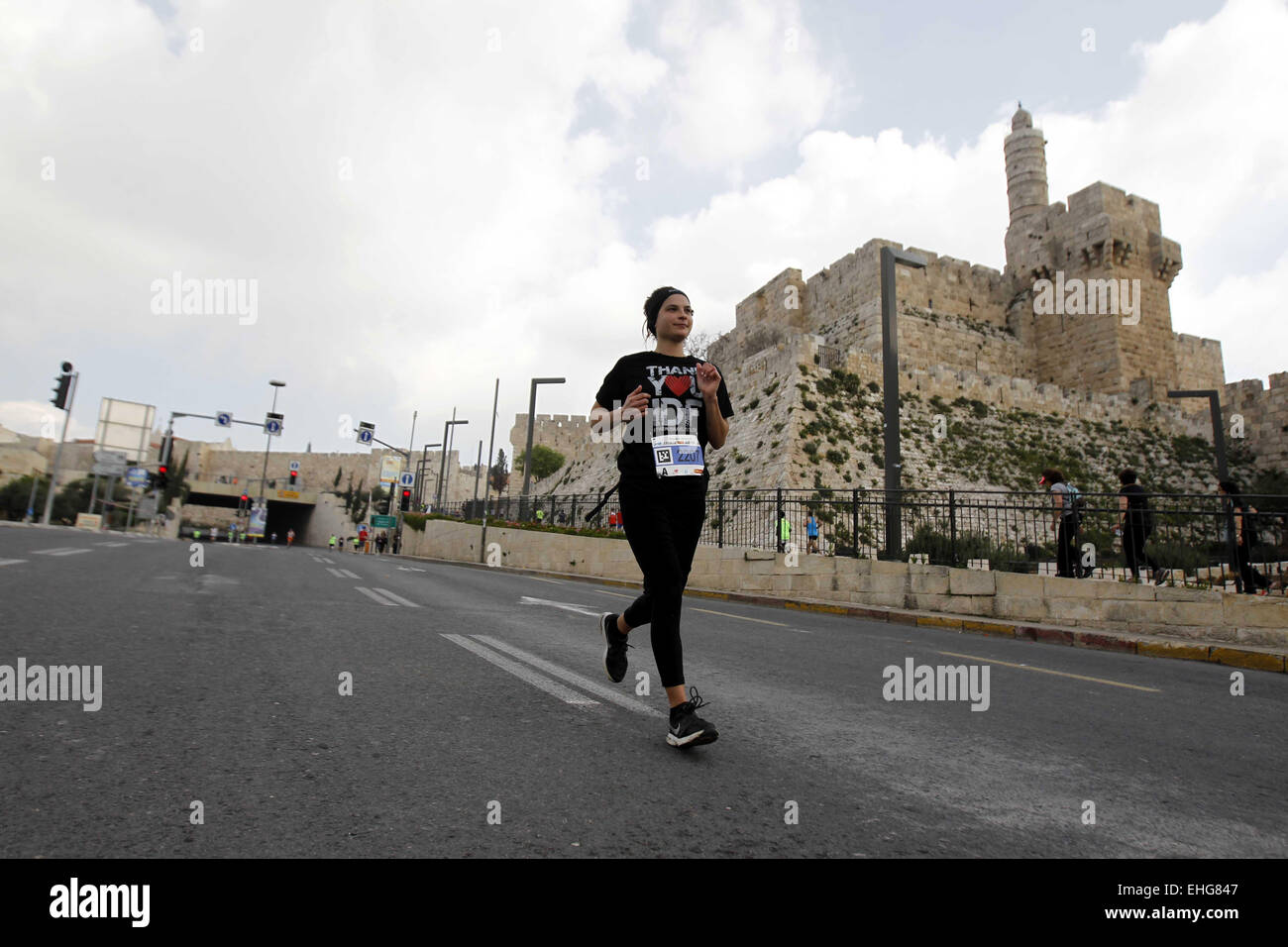 Jerusalem, Jerusalem, Palestinian Territory. 13th Mar, 2015. Athletes ...