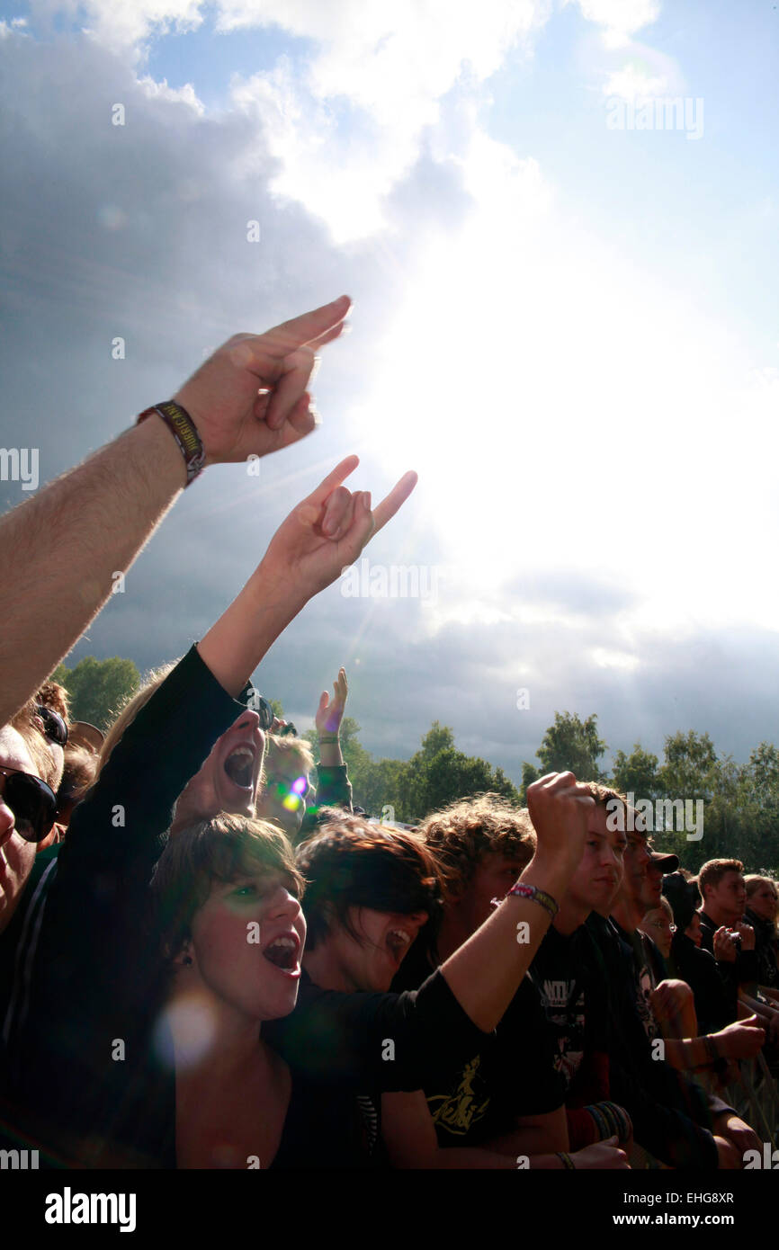 Hurricane festival in Scheessel near Hamburg in Germany 2009 Stock ...