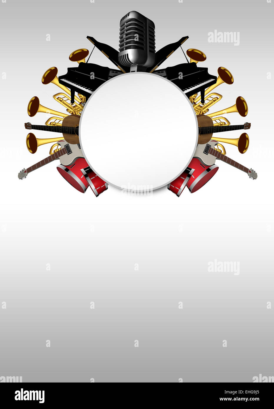 Music concert invitation poster or flyer background with space Stock ...