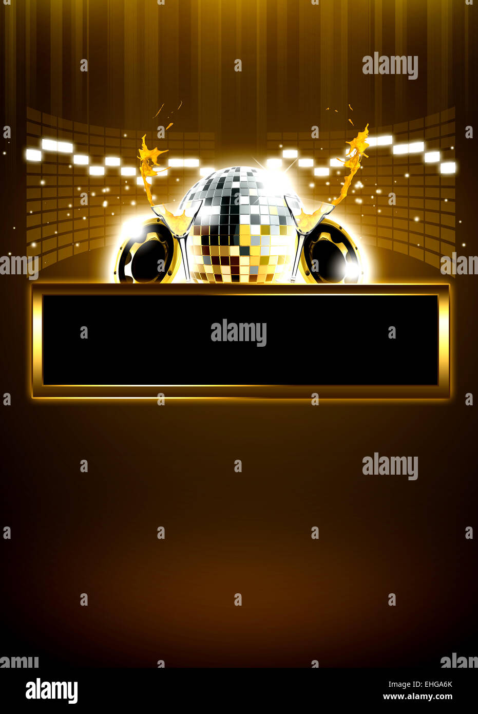 Abstract disco or party poster background with space Stock Photo - Alamy