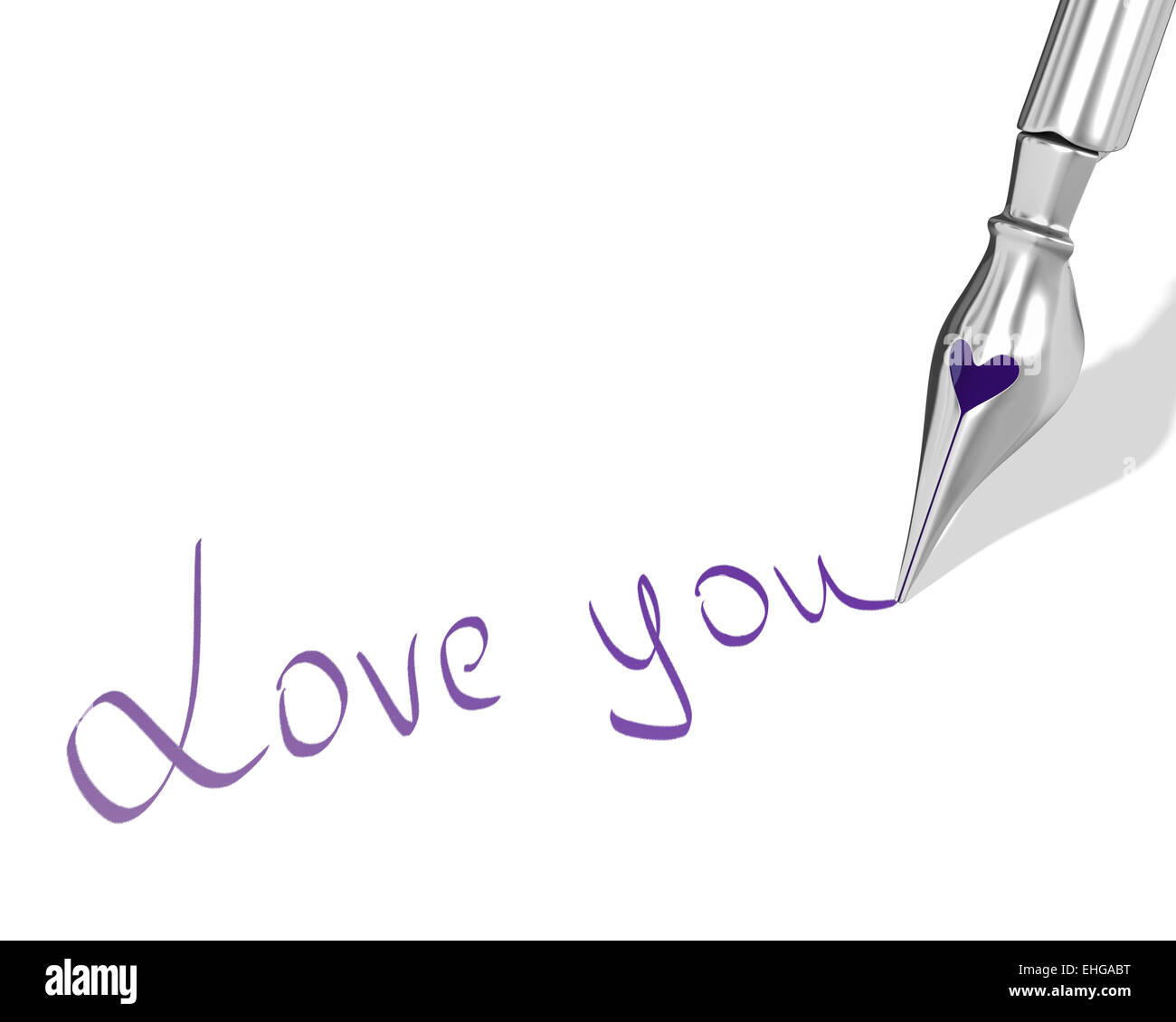Heart love pen valentine hi-res stock photography and images - Alamy