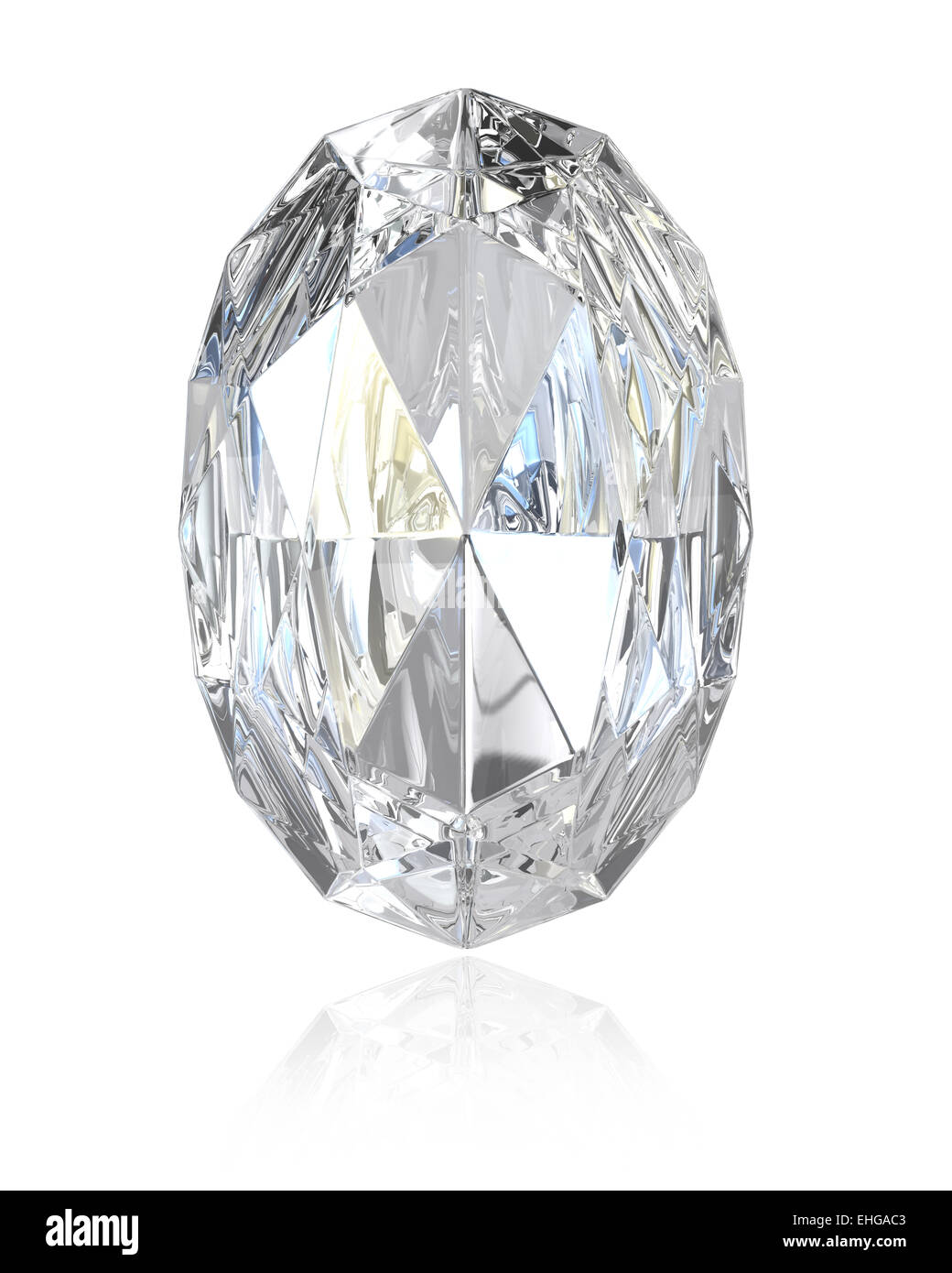 Oval cut diamond Stock Photo - Alamy