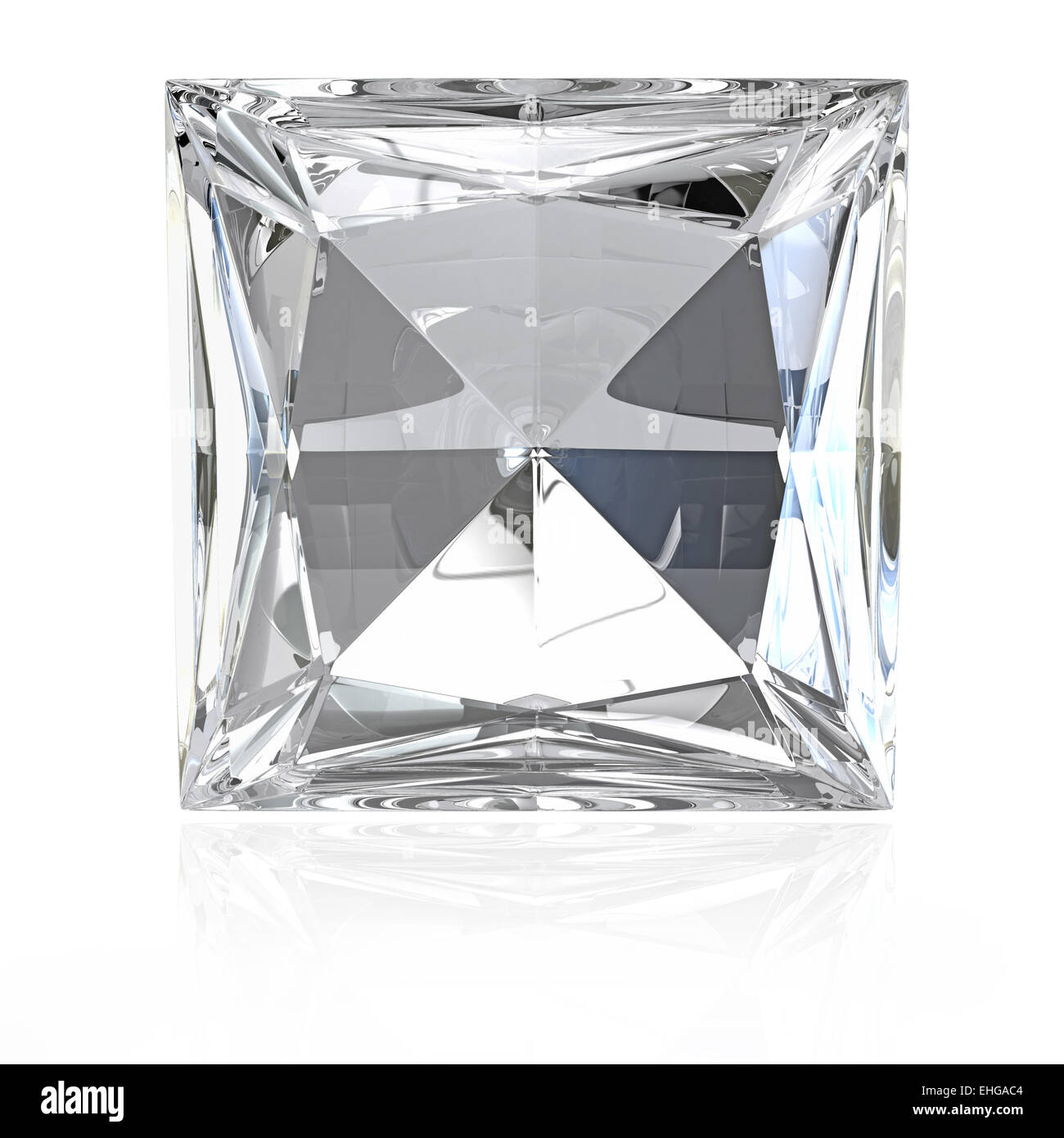 Princess cut diamond Stock Photo - Alamy