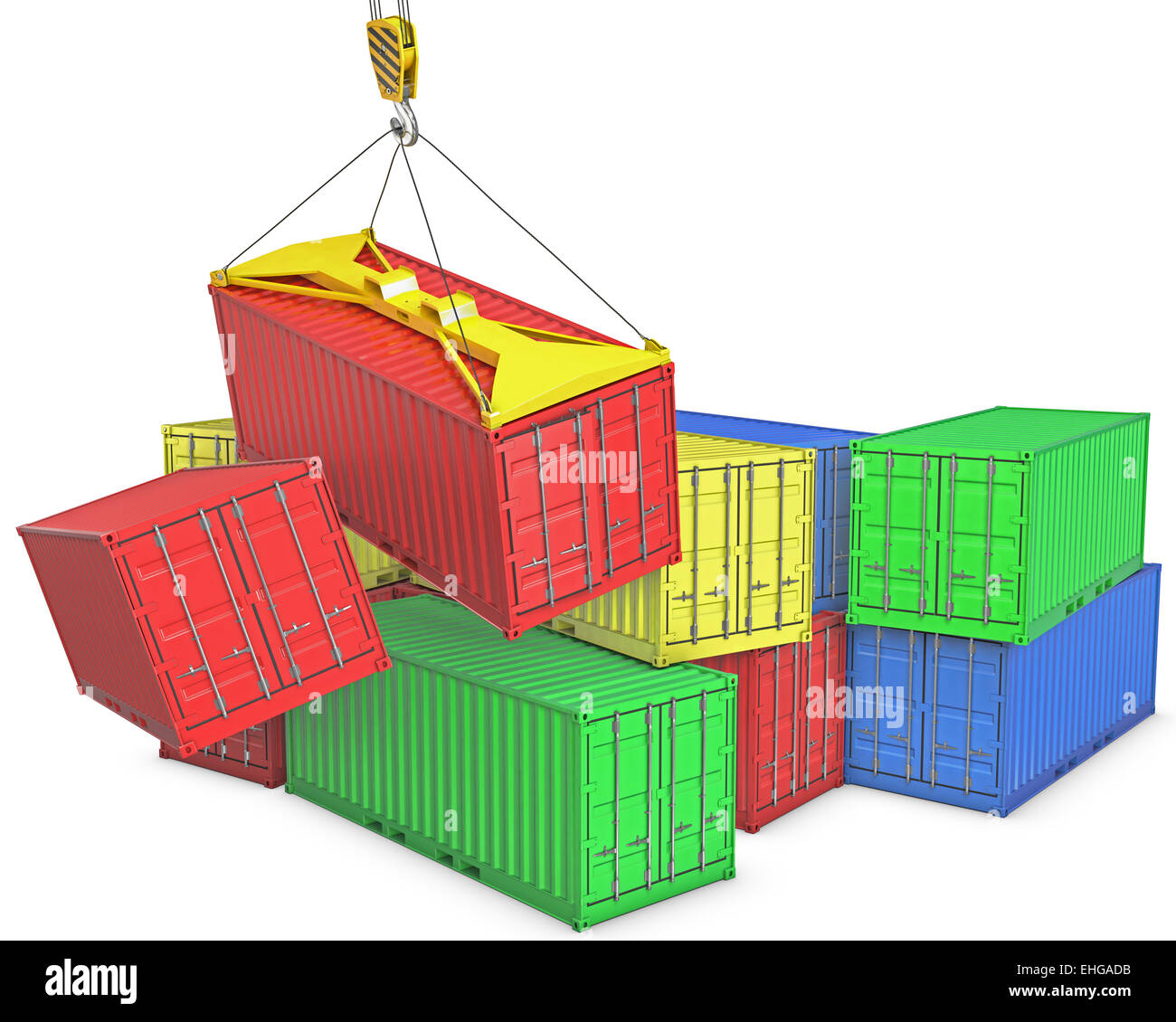 Cargo container accident hi-res stock photography and images - Alamy