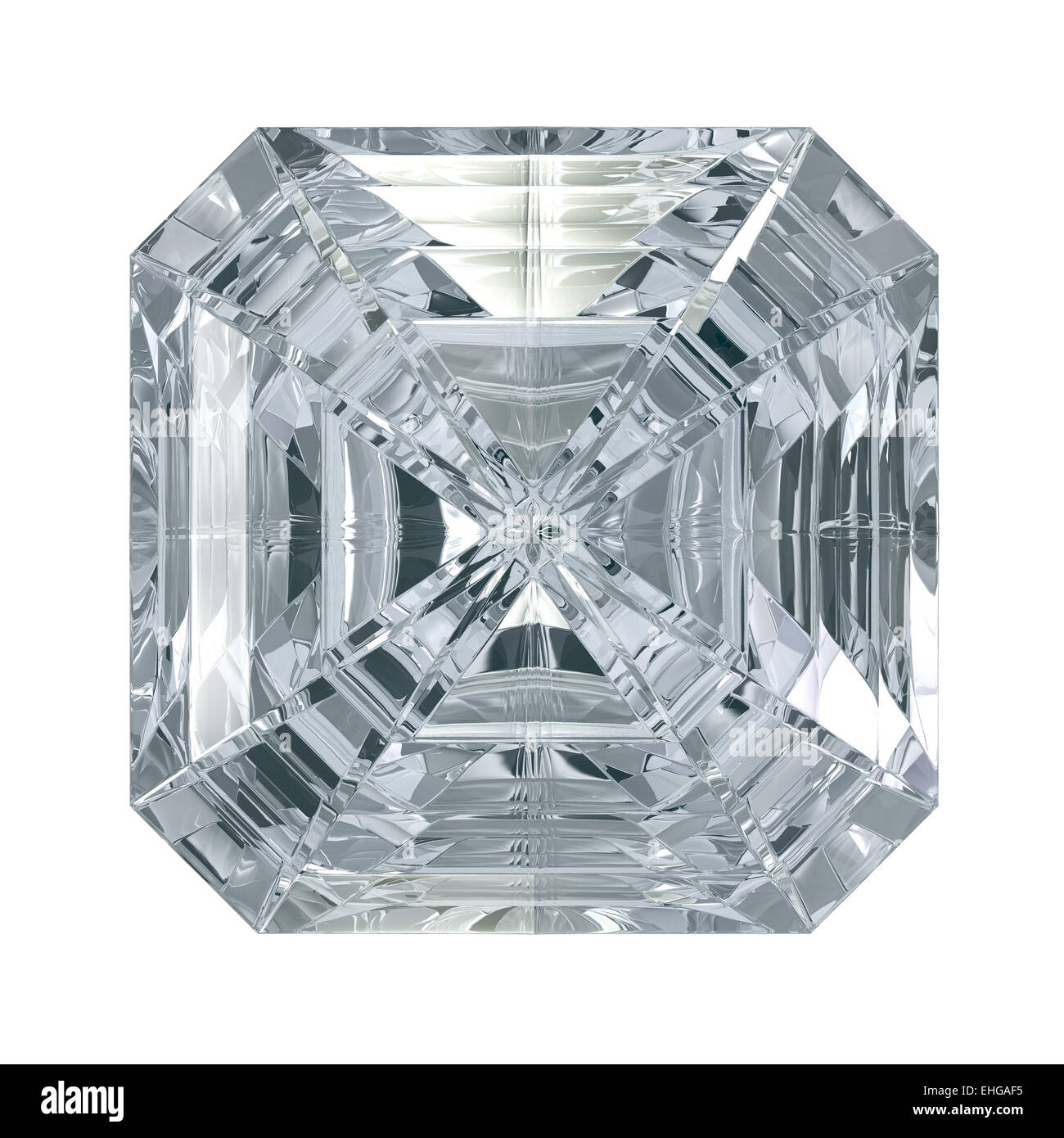 Asscher Cut Diamond Stock Photo - Alamy