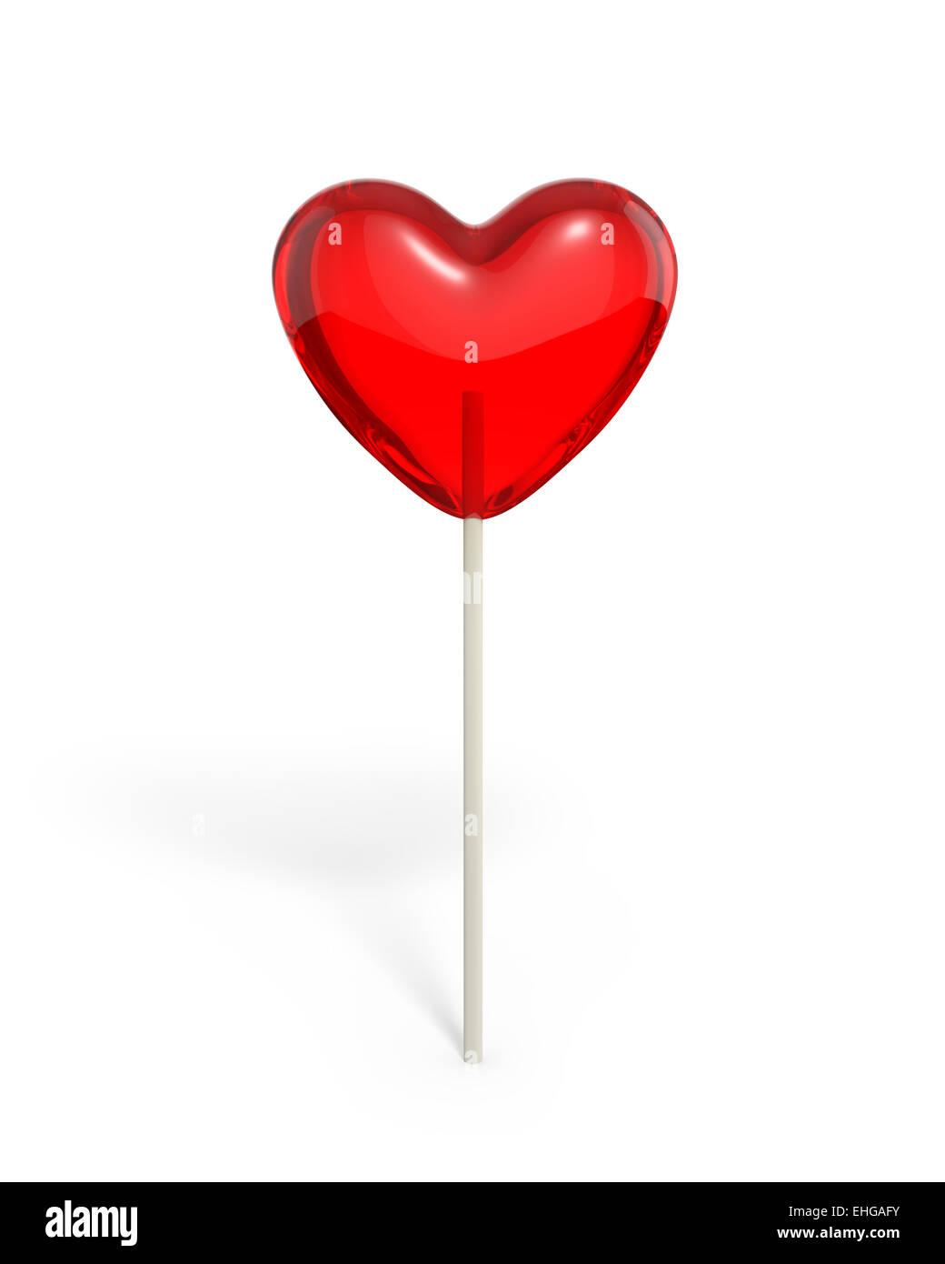 Heart shaped lollipop Stock Photo - Alamy