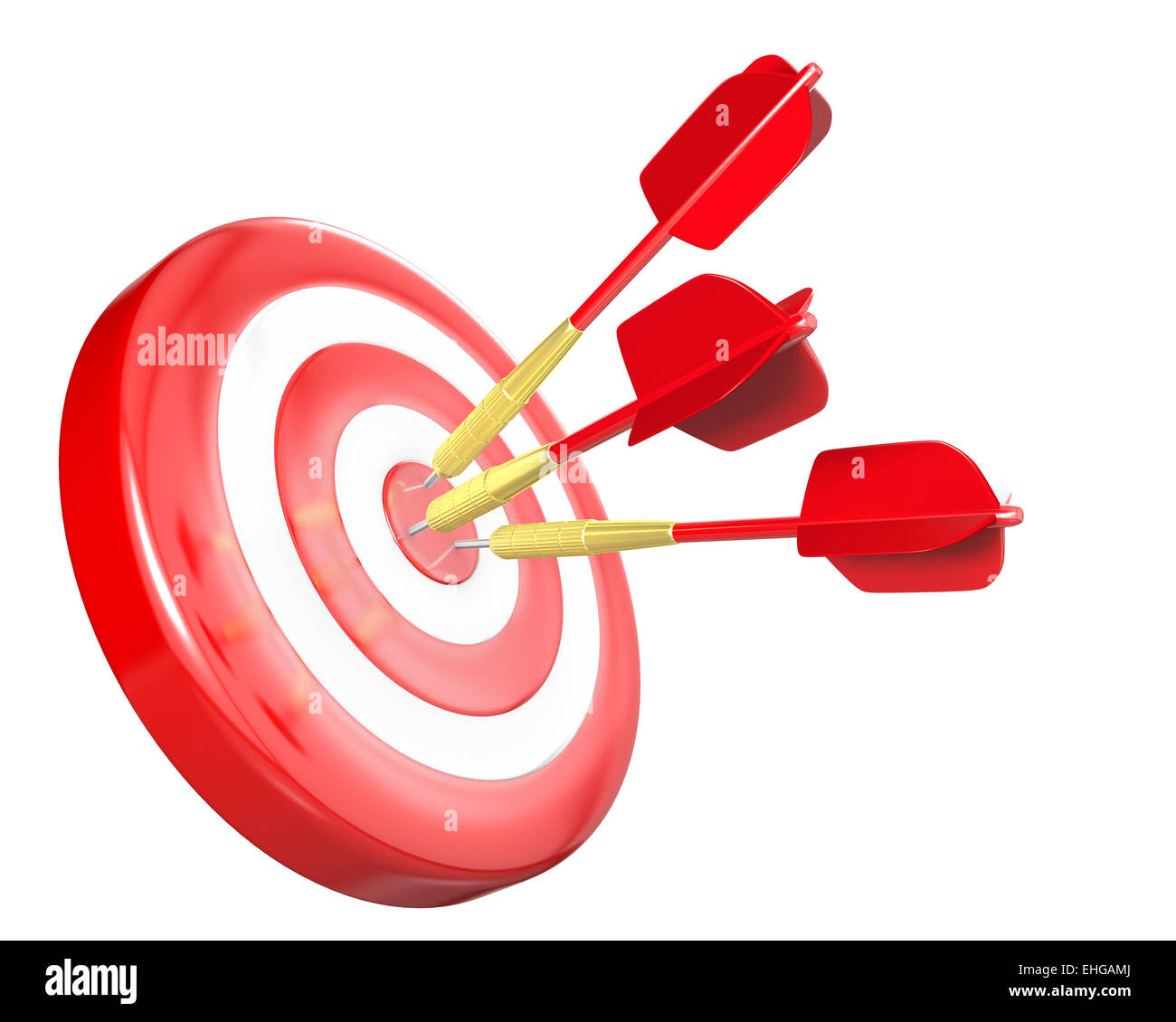 Three arrows bulls eye hi-res stock photography and images - Alamy