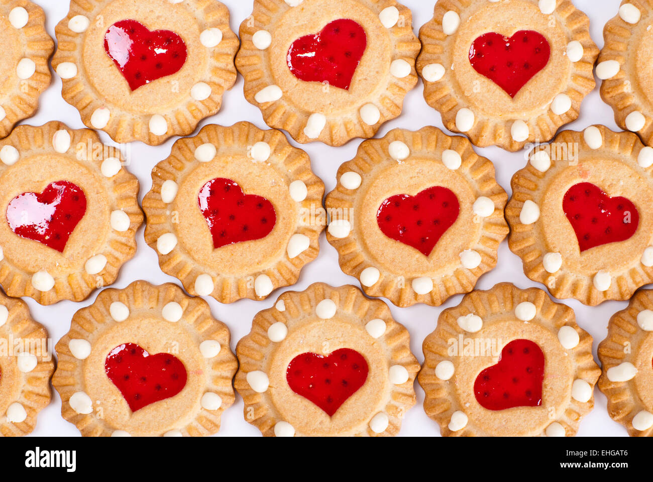 Heart cookies isolated hi-res stock photography and images - Alamy
