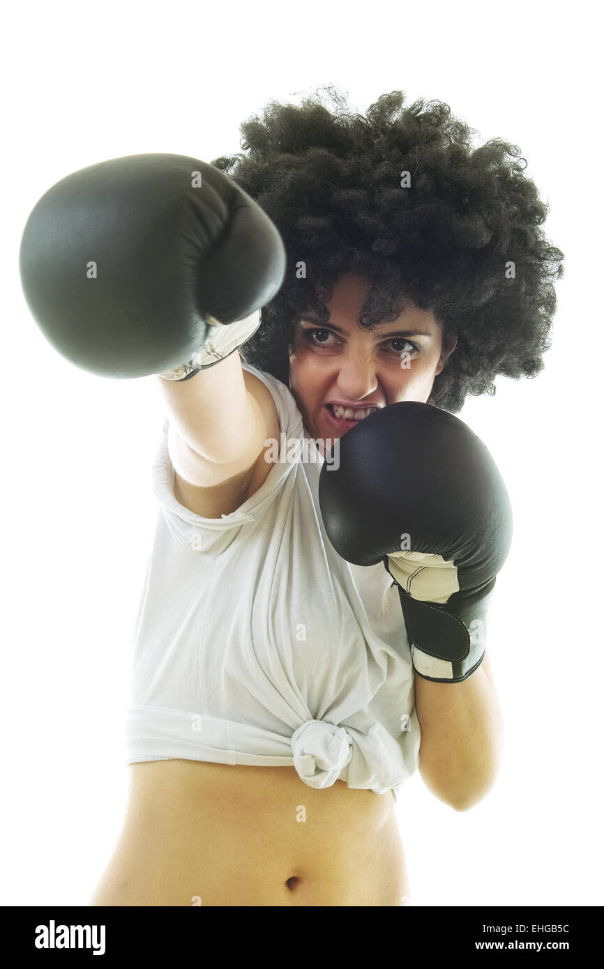 young female boxer Stock Photo - Alamy