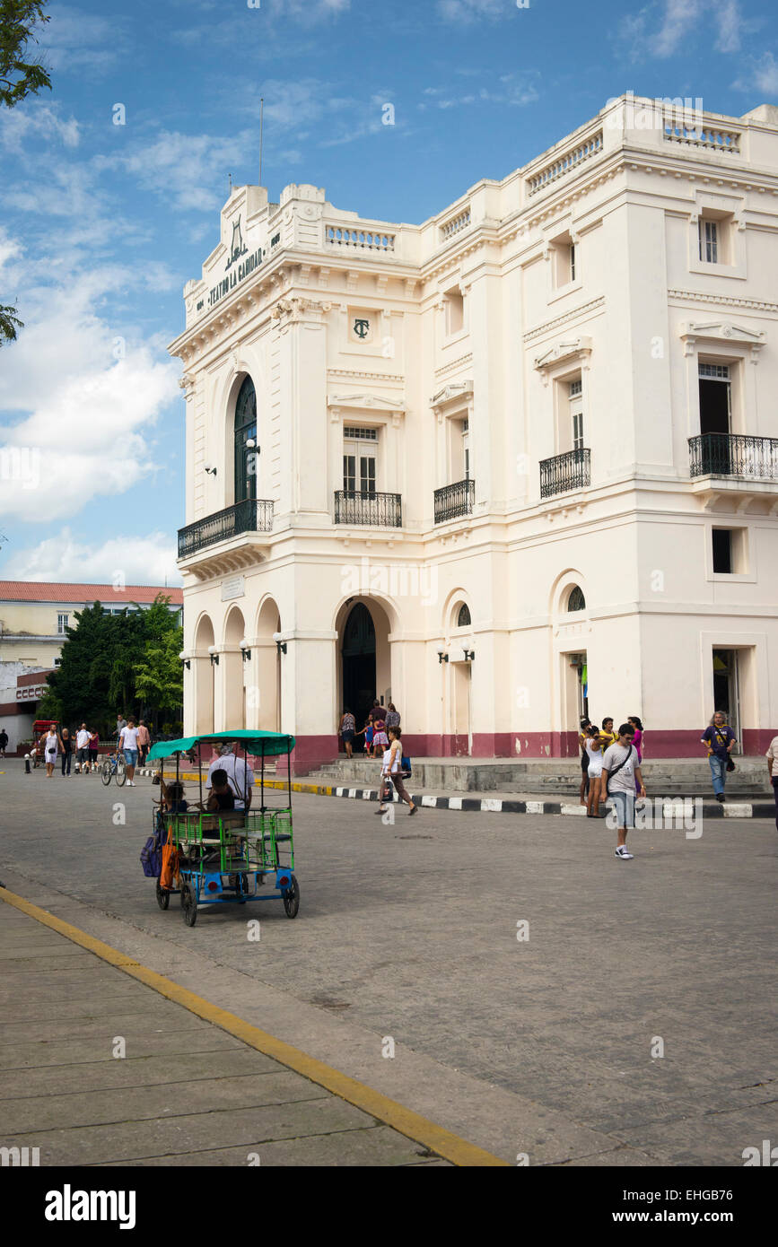 Cuba Santa Clara Parque Vidal park square Teatro La Caridad 1885 paid ...