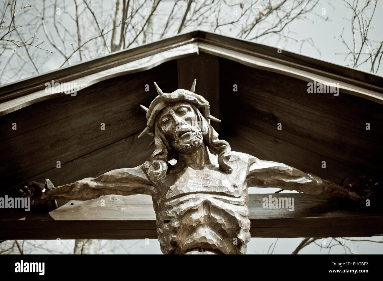 Feet jesus christ nailed cross hi-res stock photography and images - Alamy