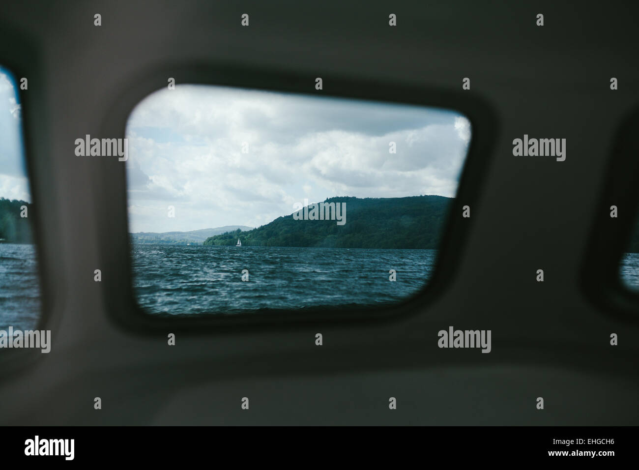 Views from Boat on Lake Windermere Stock Photo - Alamy
