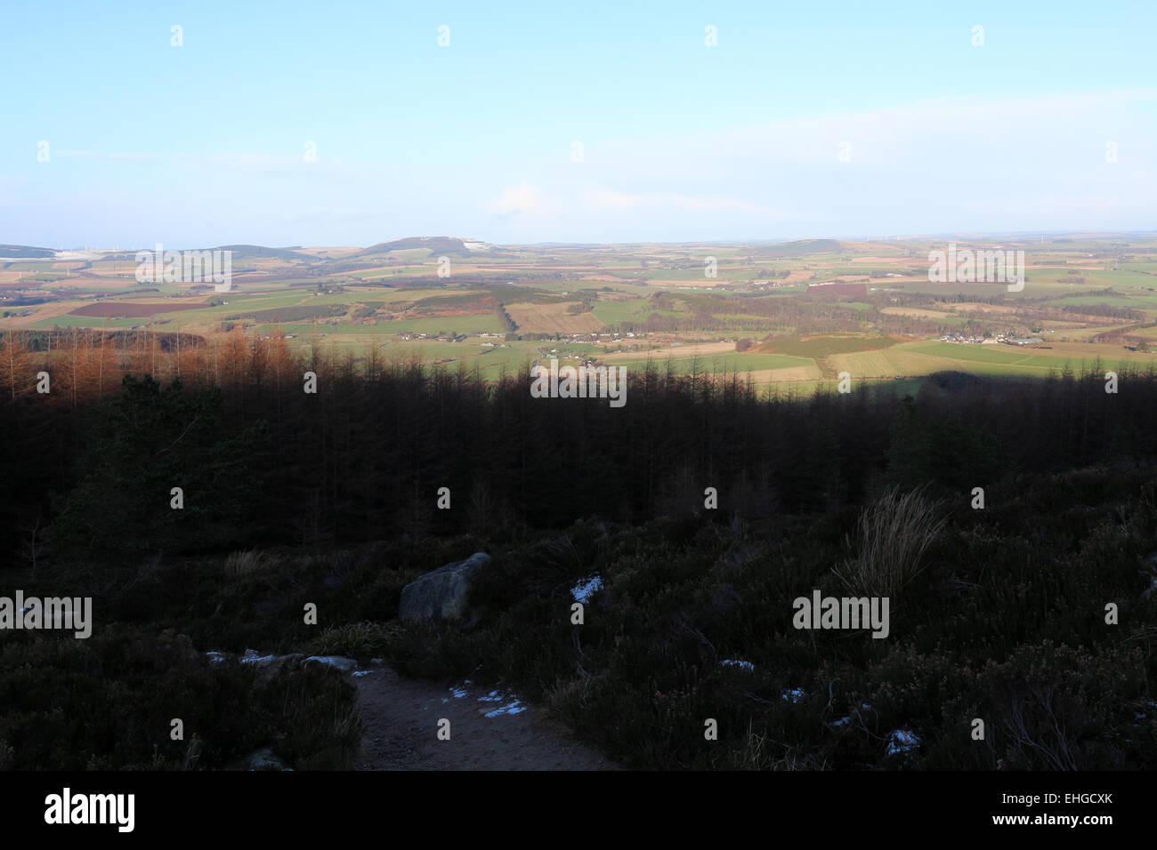 Walking trail leading to Bennachie - From Pitcaple - Aberdeenshire ...