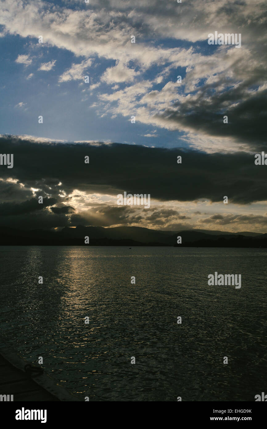 Sunshine and clouds over windermere hi-res stock photography and images ...