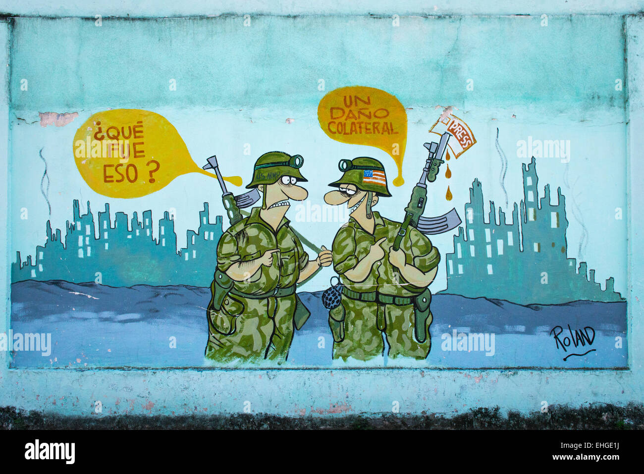 Cuba Santa Clara series of political extreme anti US USA North American ...