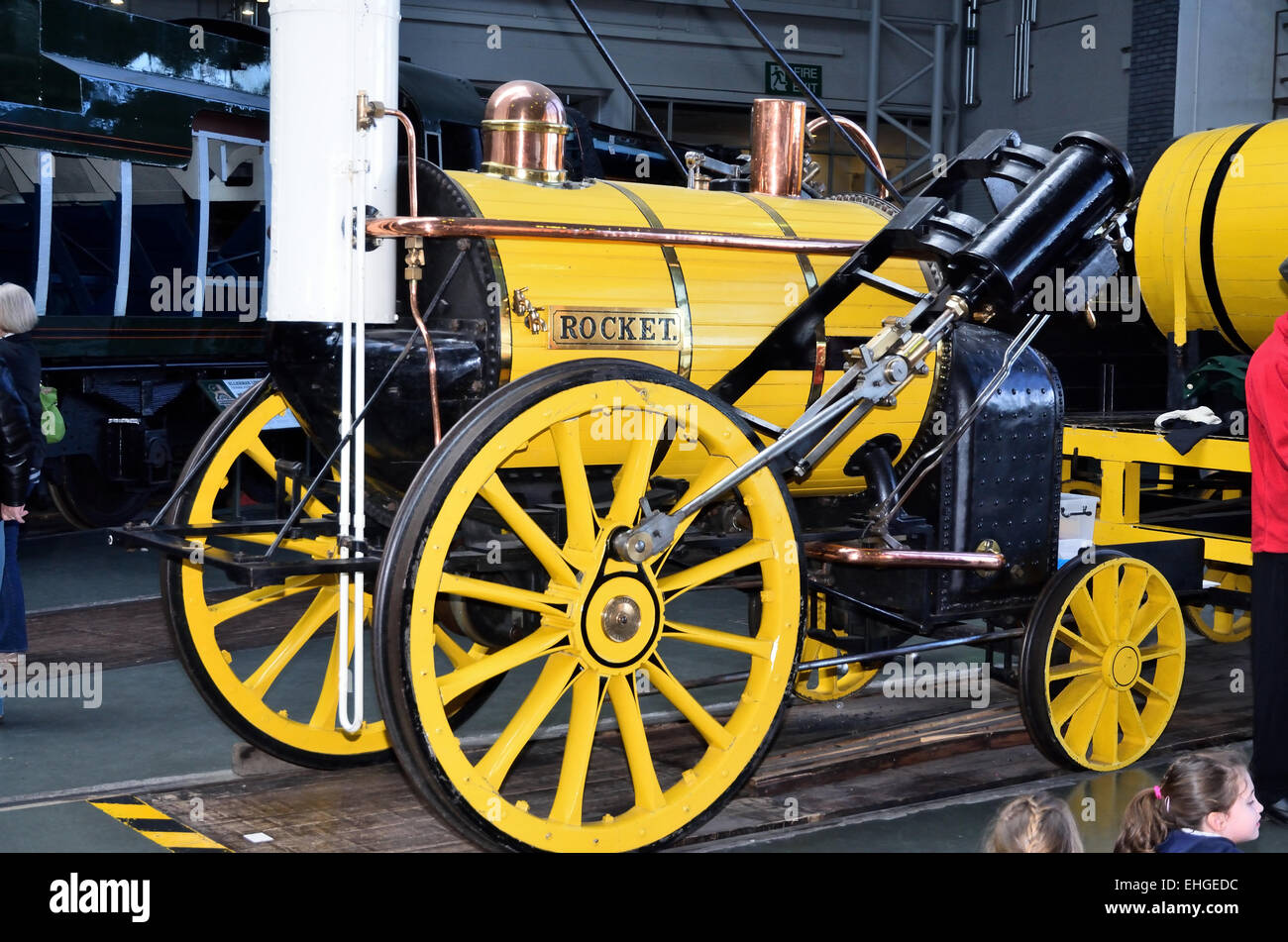 Replica of Stevenson's Rocket Stock Photo - Alamy