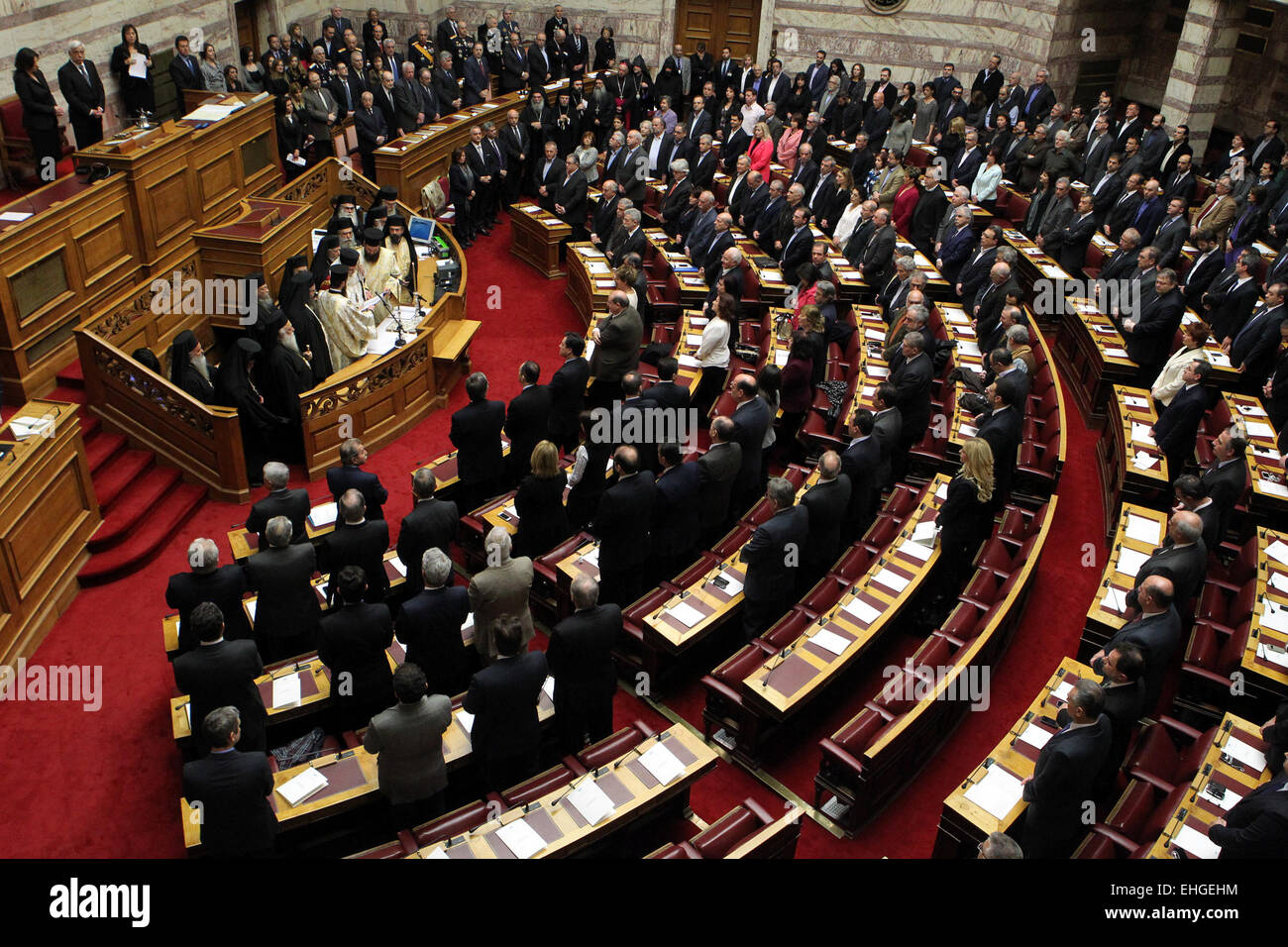 Athens, Greek. 13th Mar, 2015. Newly elected Greek President Prokopis ...