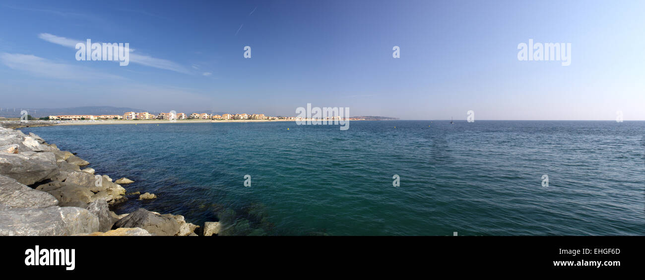 Mediterranean sea panoramic view hi-res stock photography and images ...