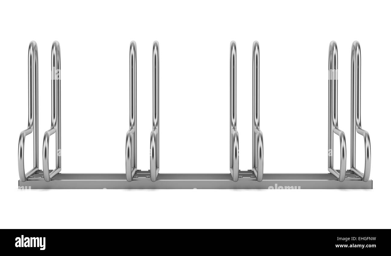 street bicycle rack isolated on white background Stock Photo - Alamy