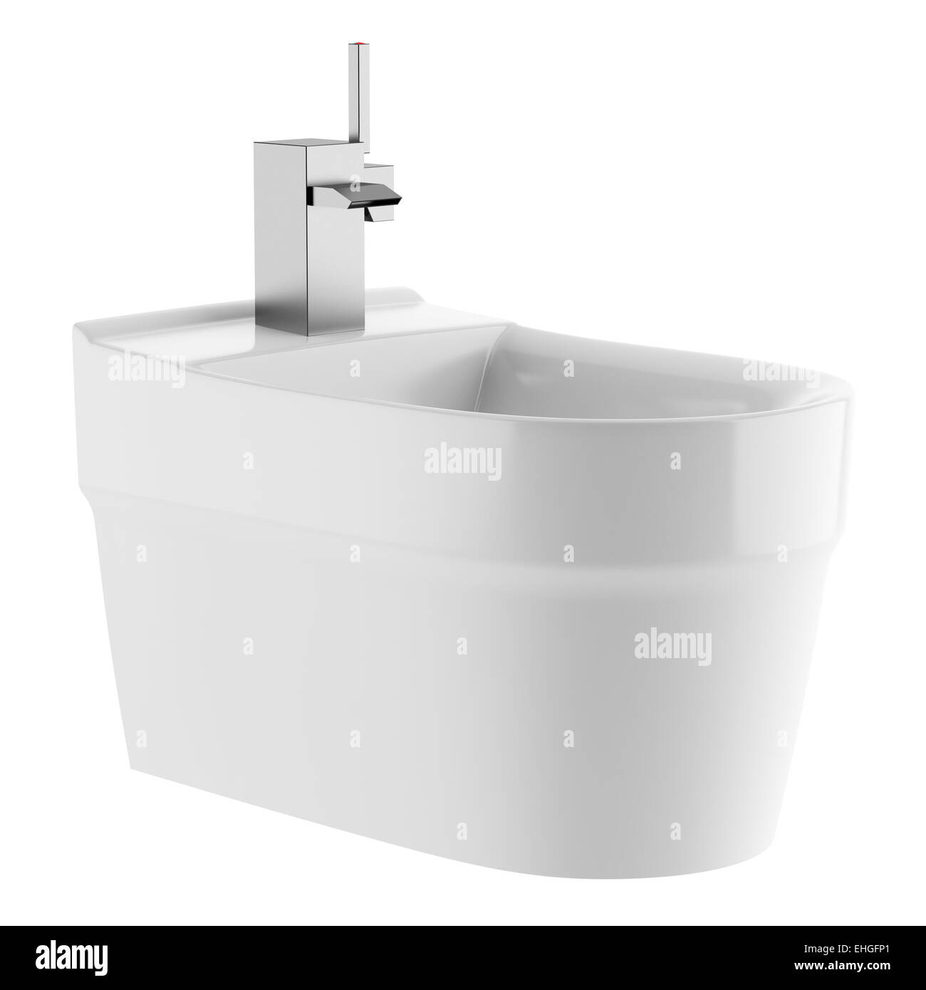 ceramic bidet isolated on white background Stock Photo - Alamy