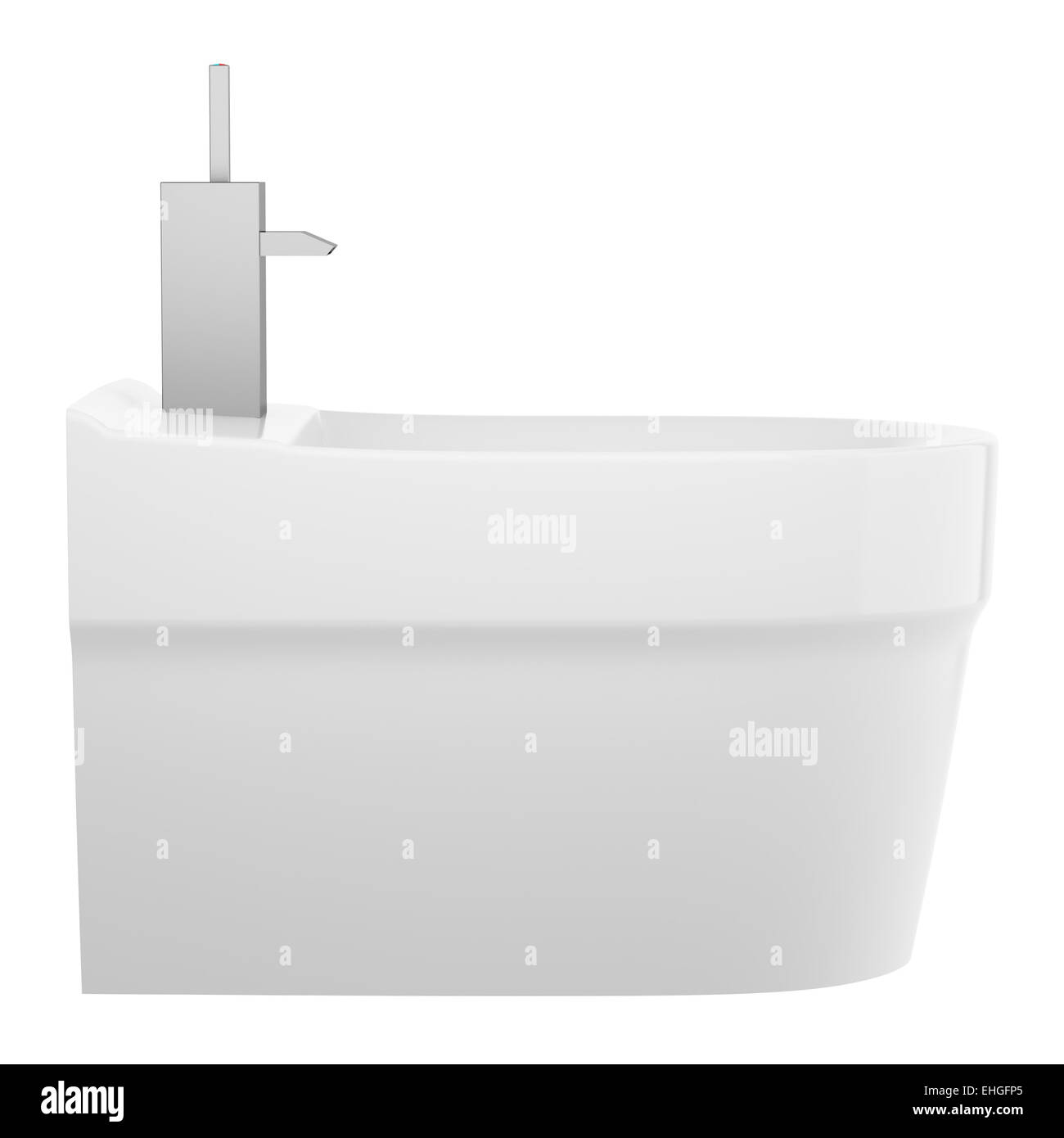 side view of ceramic bidet isolated on white background Stock Photo - Alamy