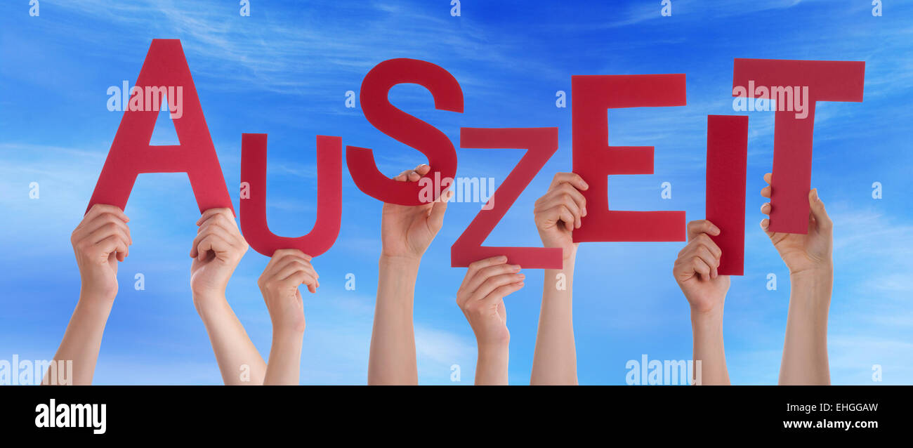 Many Caucasian People And Hands Holding Red Letters Or Characters ...