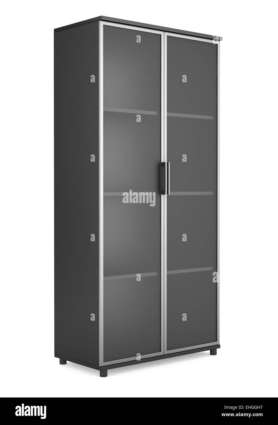 modern office wooden bookcase isolated on white background Stock Photo ...