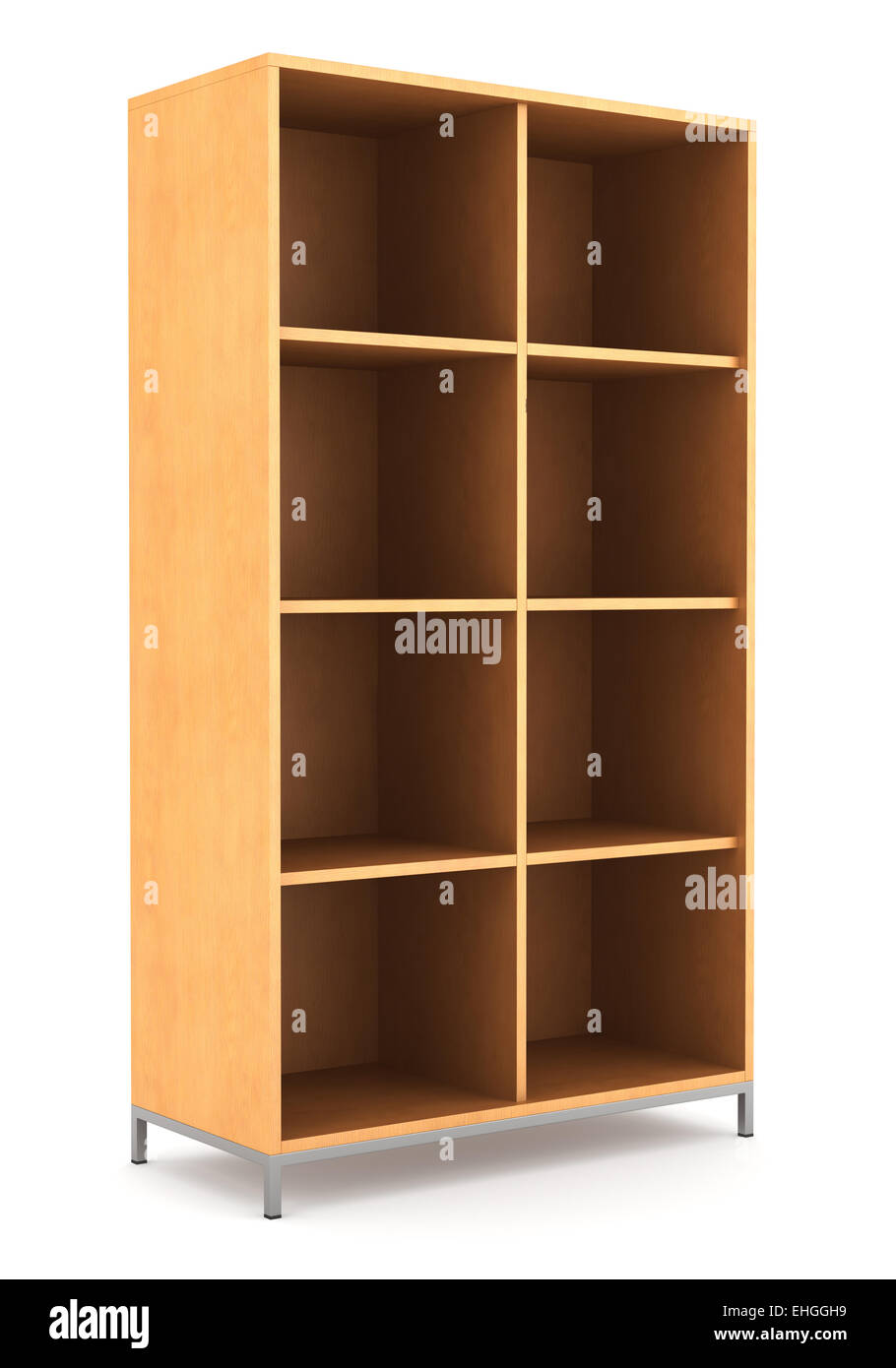 modern office wooden bookcase isolated on white background Stock Photo ...