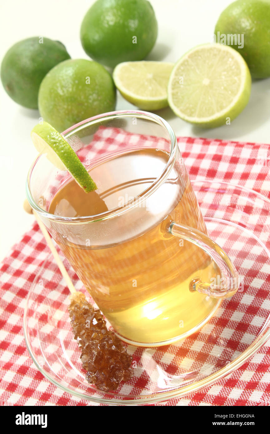fresh hot lemon tea Stock Photo - Alamy