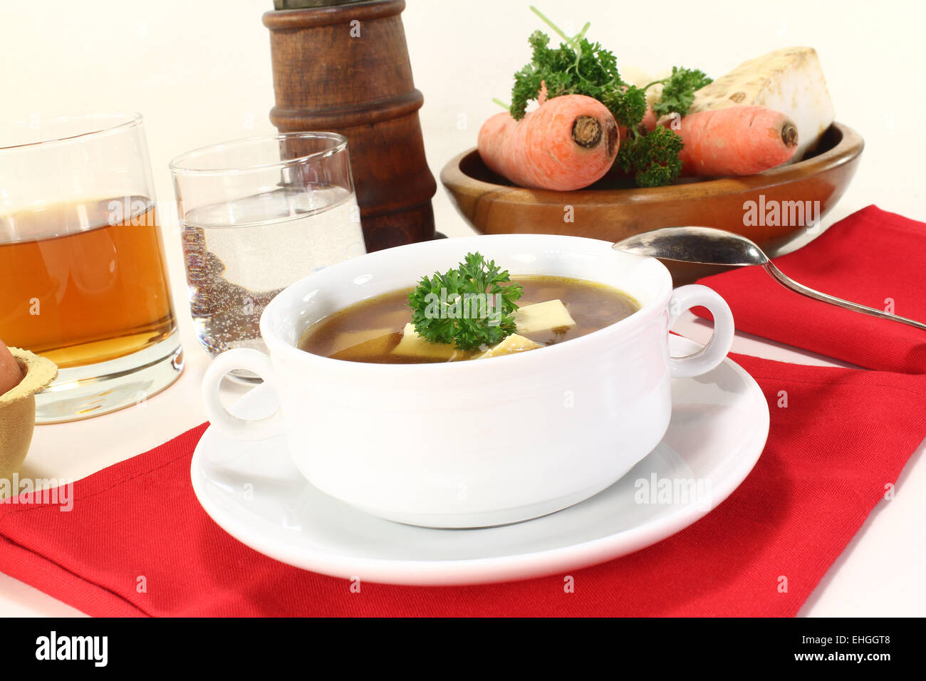 Beef consomme hi-res stock photography and images - Alamy