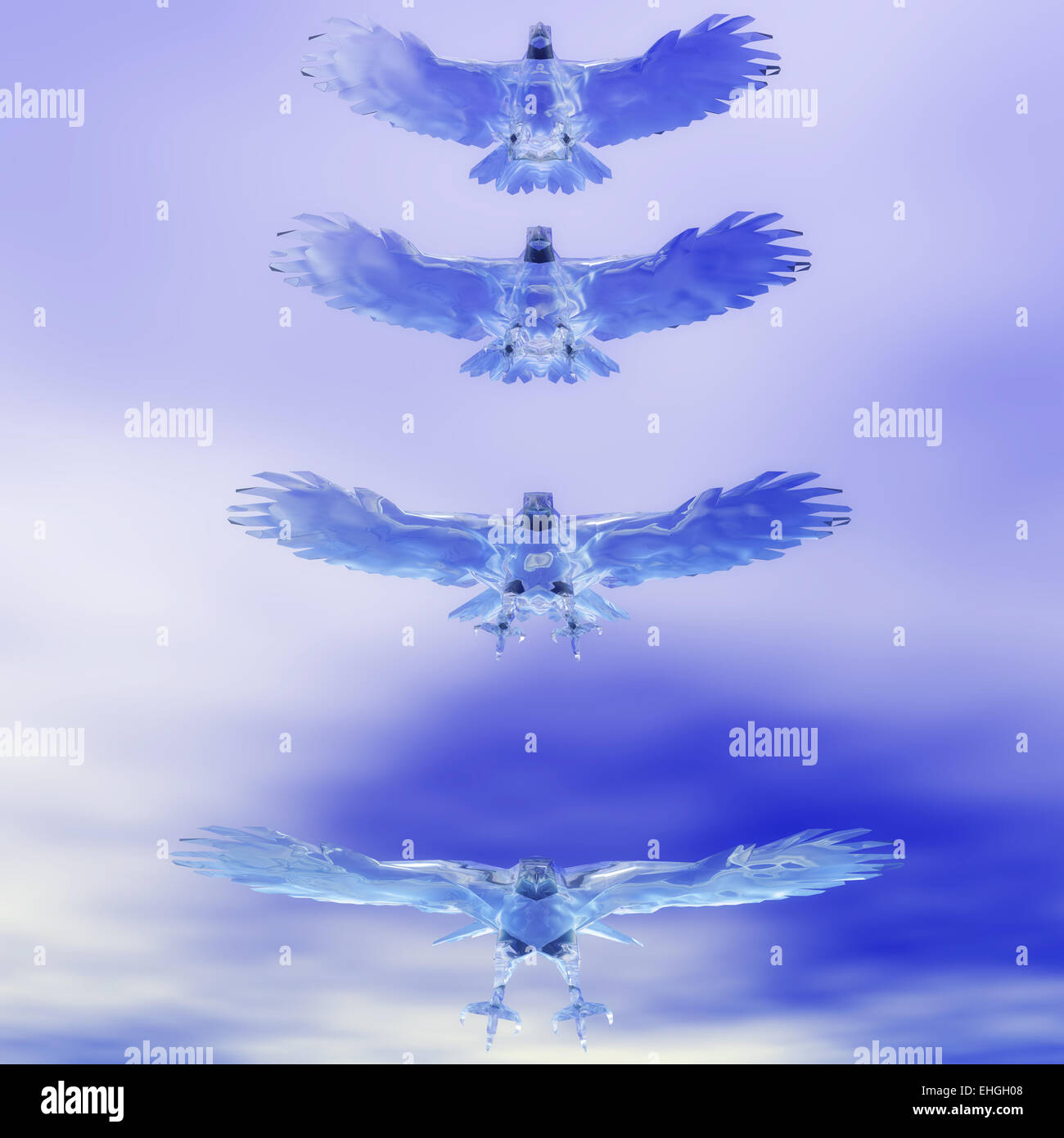 Eagle flying flight formation hi-res stock photography and images - Alamy
