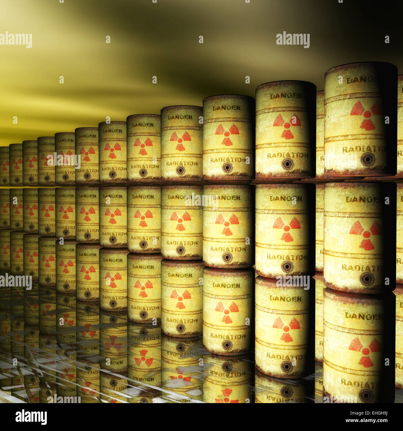 Nuclear waste drums hi-res stock photography and images - Alamy