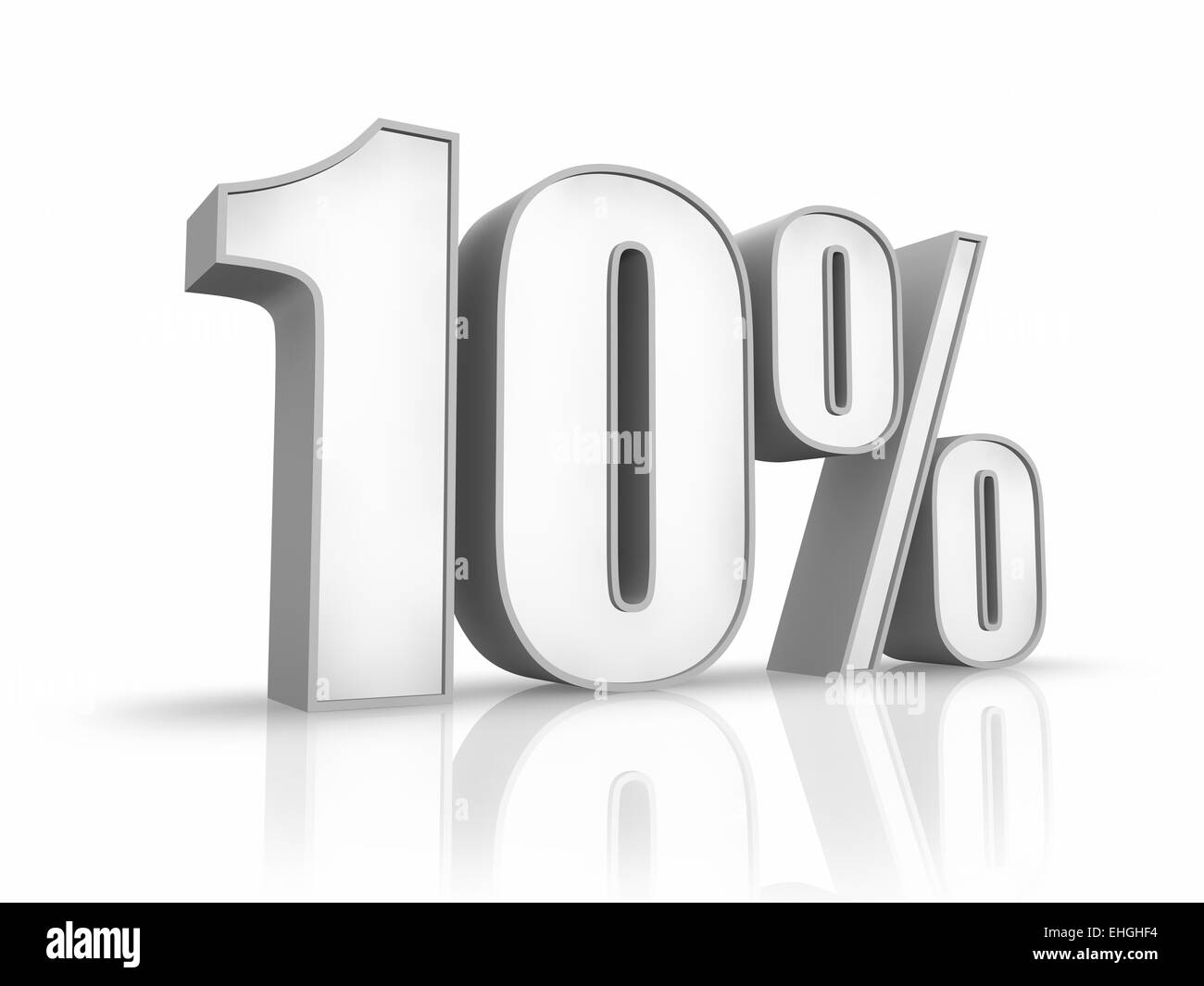 White Ten Percent Stock Photo - Alamy