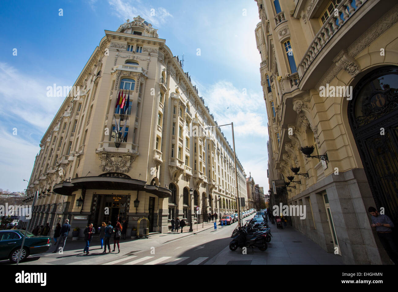 A street in Madrid, Spain Stock Photo - Alamy