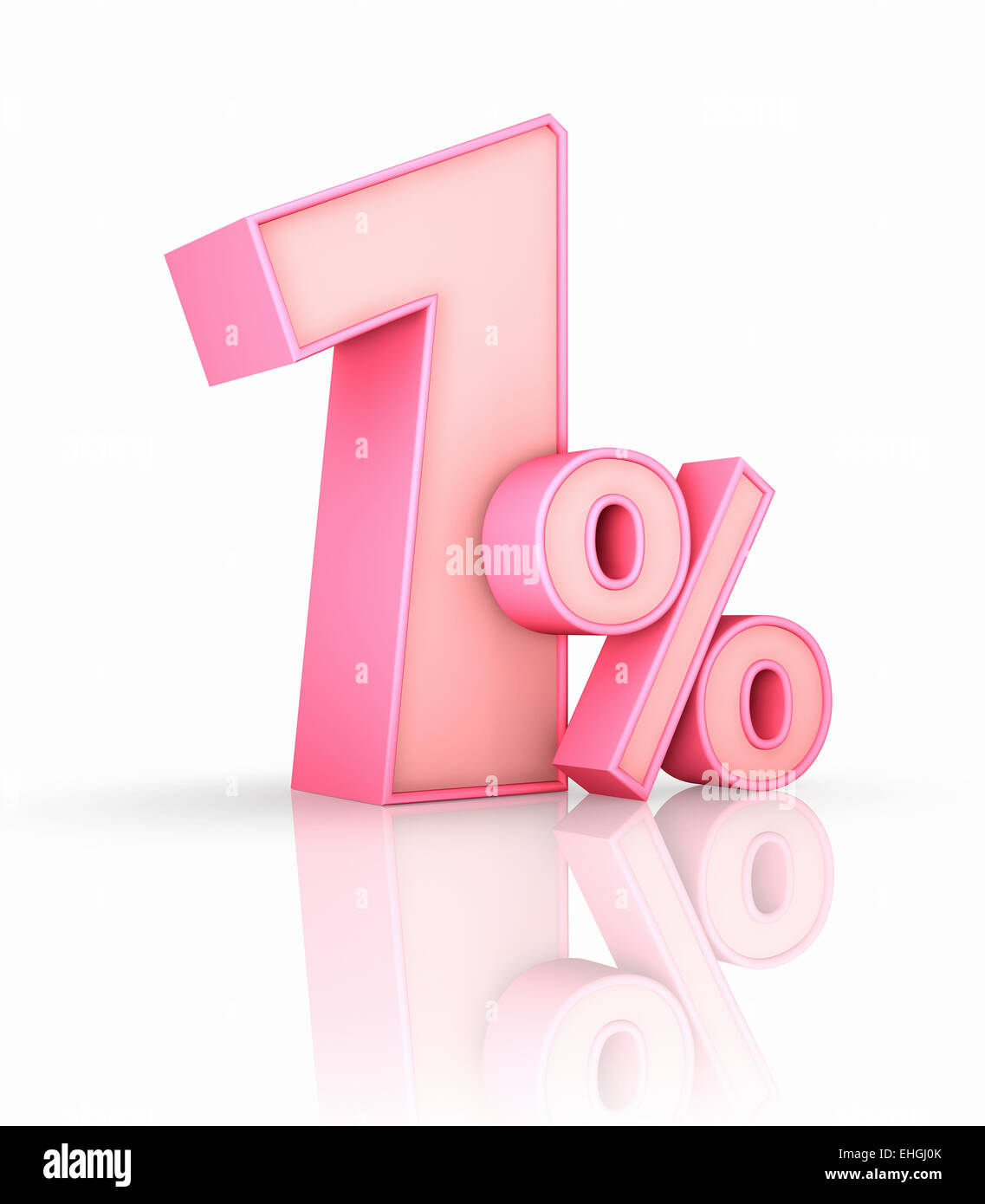 Pink One Percent Stock Photo - Alamy