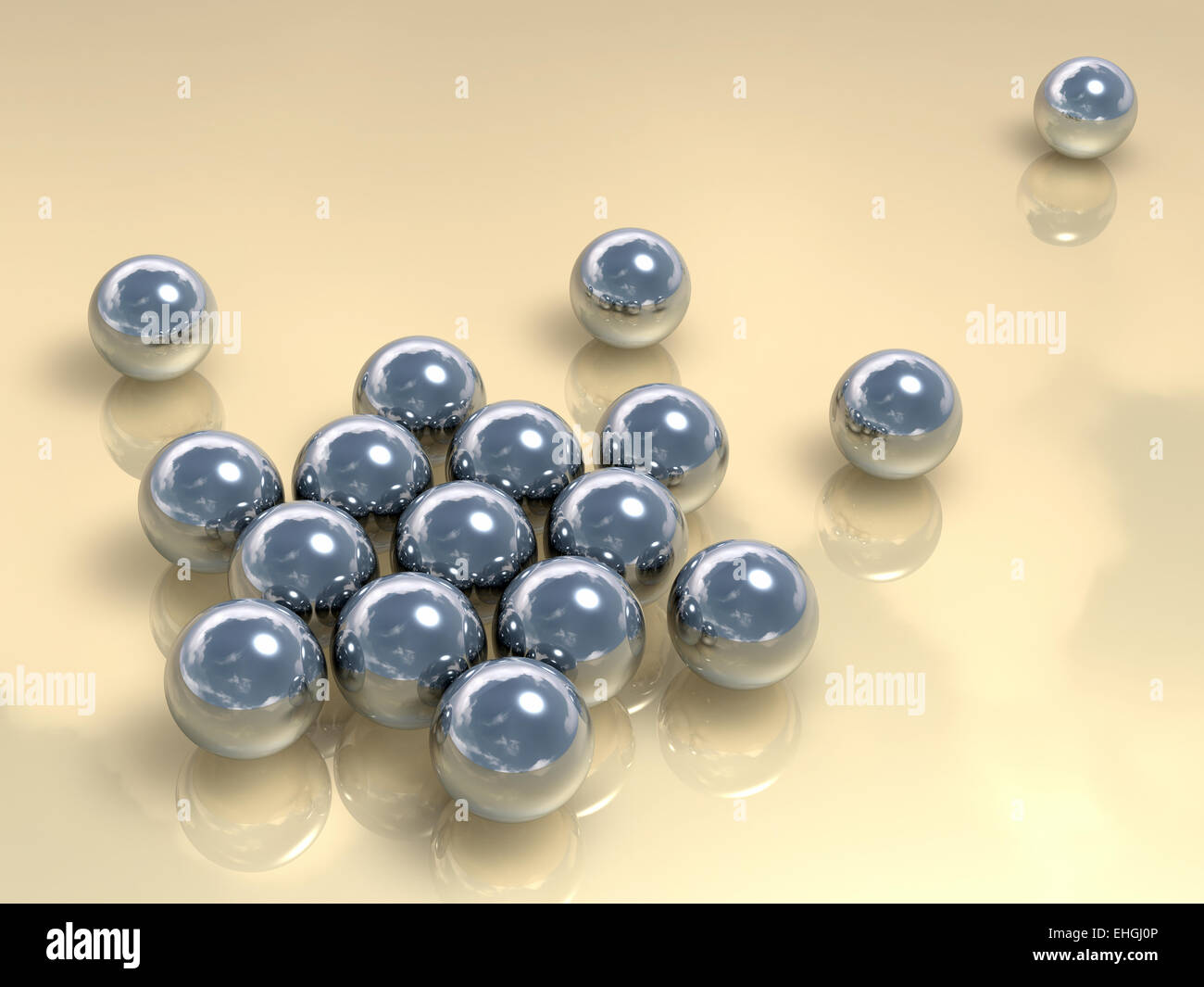 Chrome Balls Abstract Stock Photo - Alamy