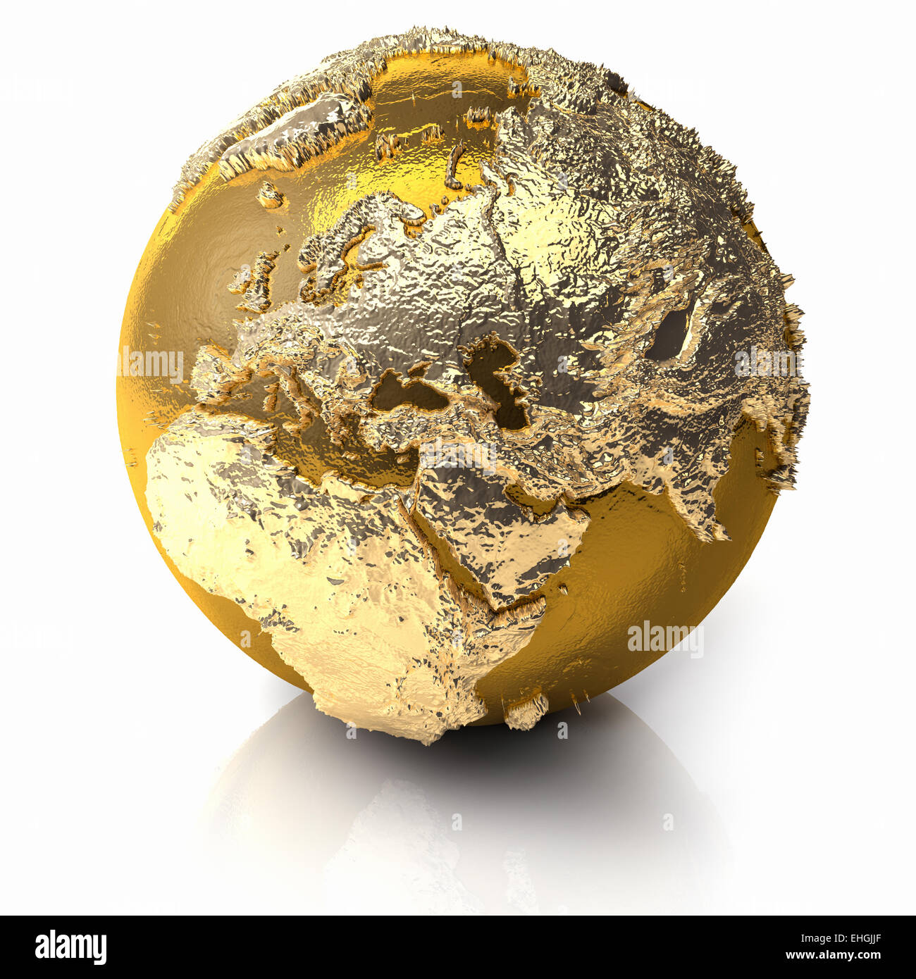 Europe gold map hi-res stock photography and images - Alamy