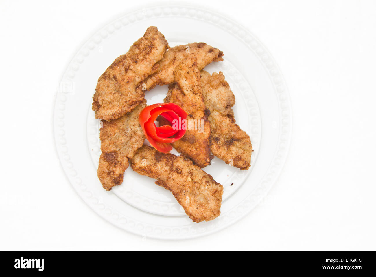 Fried Fish Fillet Stock Photo - Alamy