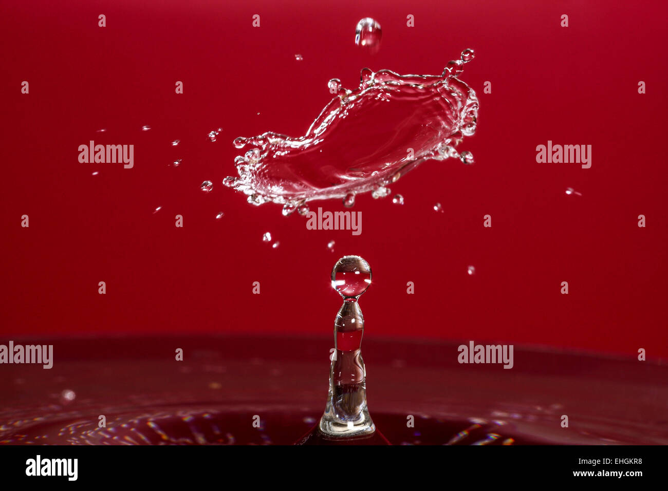 Red drop drips water hi-res stock photography and images - Alamy