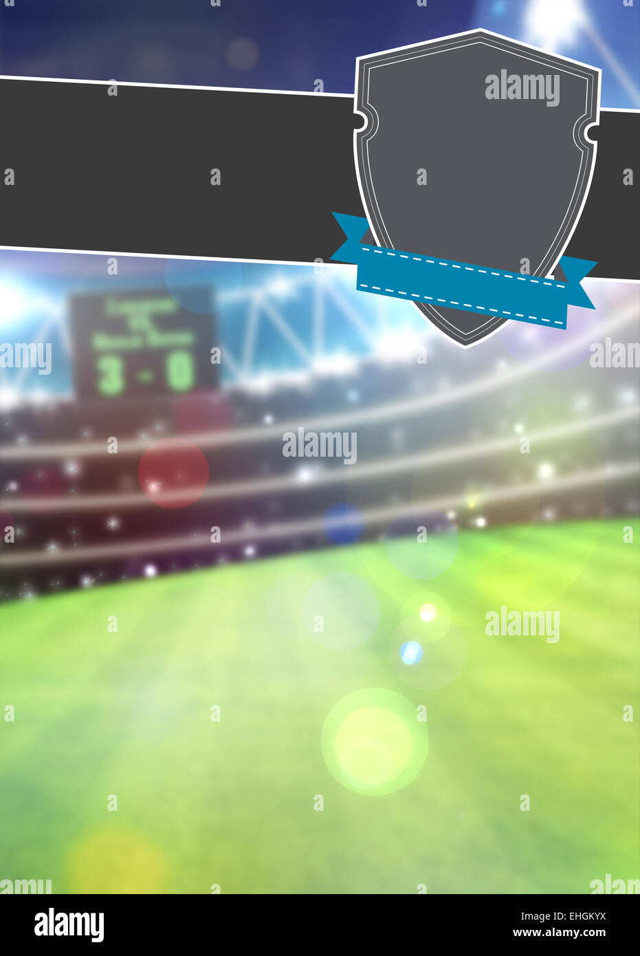 Soccer sport poster or flyer background with space Stock Photo - Alamy