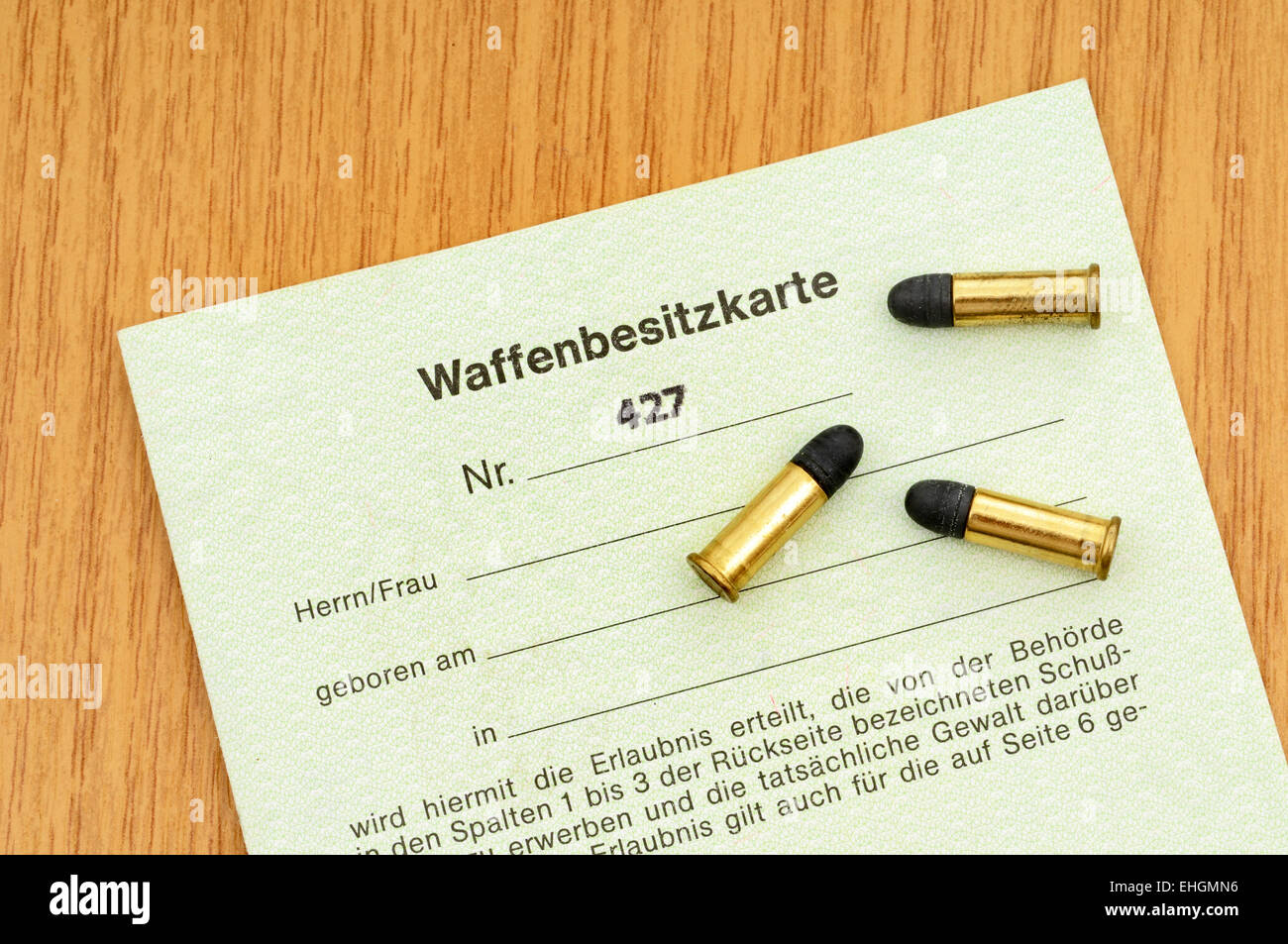 Waffenschein High Resolution Stock Photography and Images - Alamy