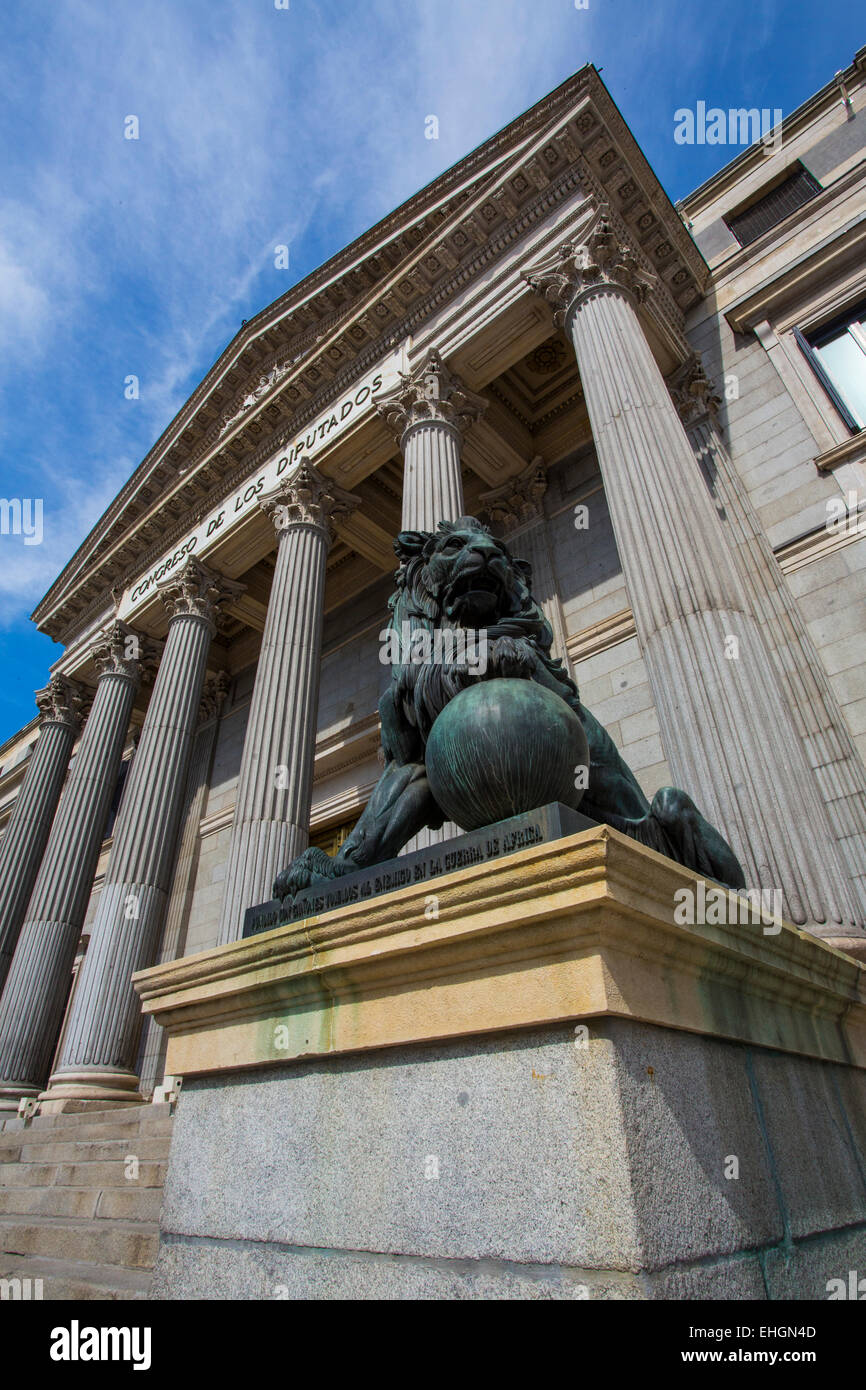 The Parliament Building in Madrid, Spain Stock Photo - Alamy