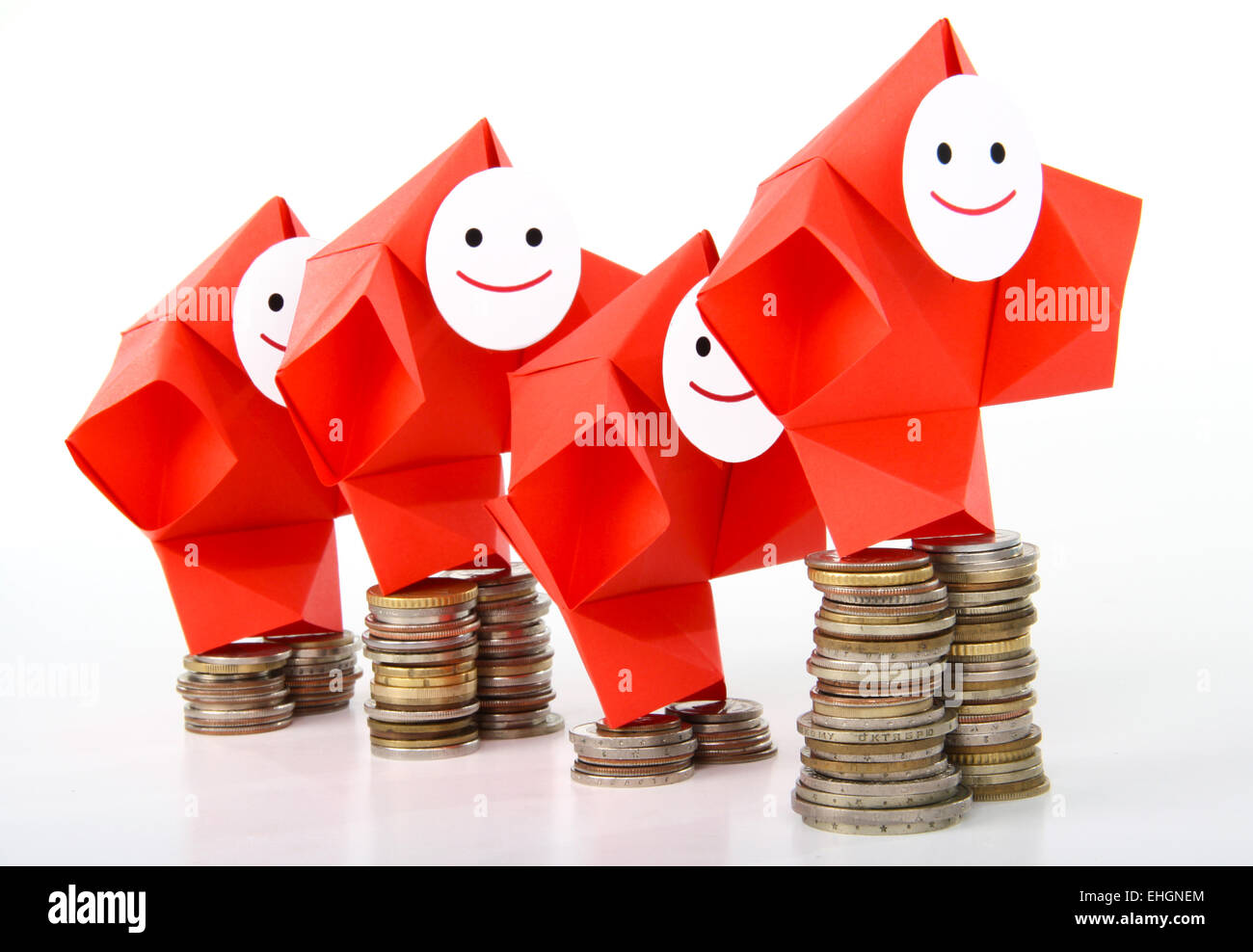Conceptual image of money / earnings Stock Photo - Alamy