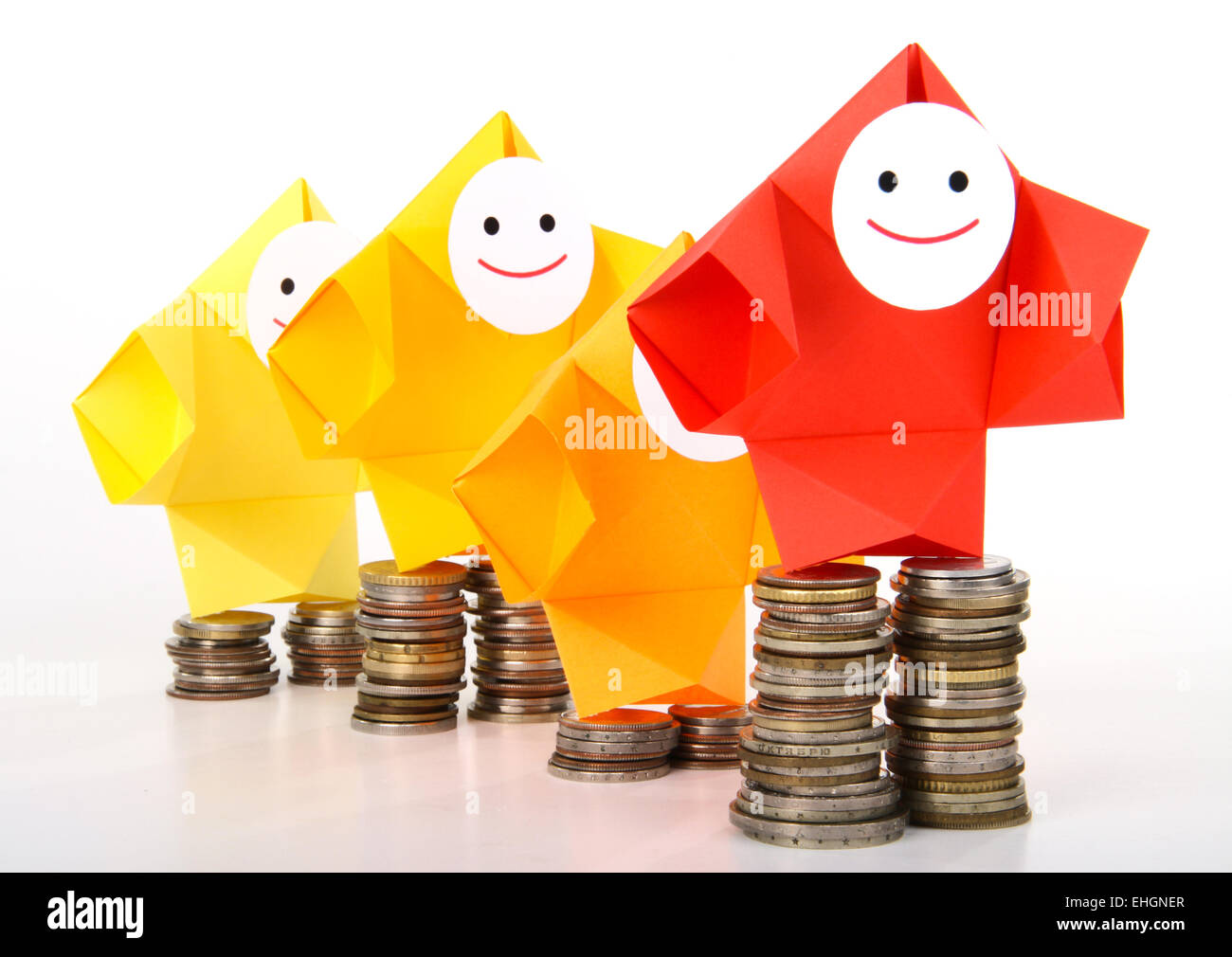Conceptual image of money / earnings Stock Photo - Alamy