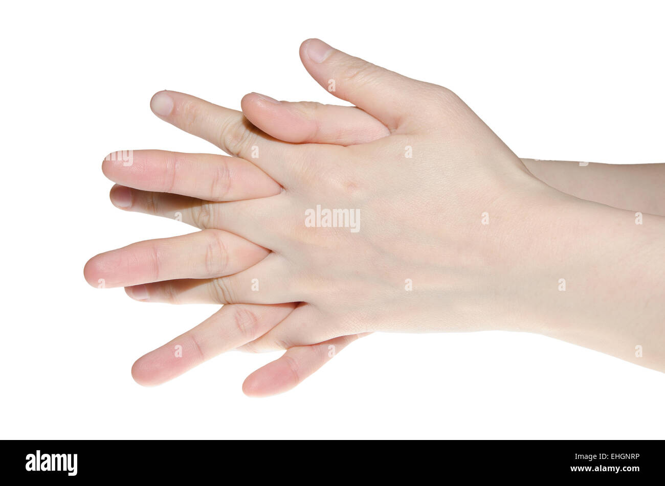 Step by step wash hand hi-res stock photography and images - Alamy